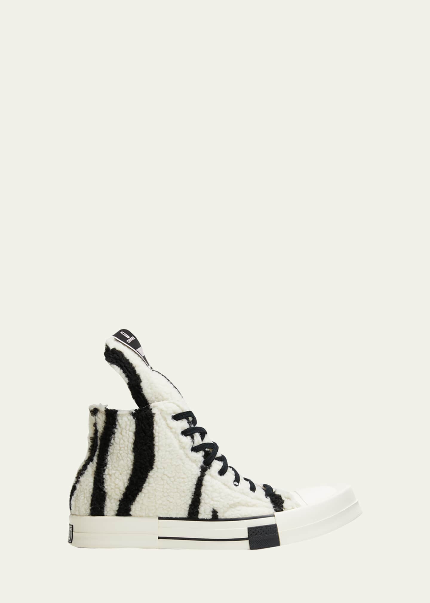 DRKSHDW RICK OWENS x Converse Men's TURBODRK Zebra-Print High Top ...