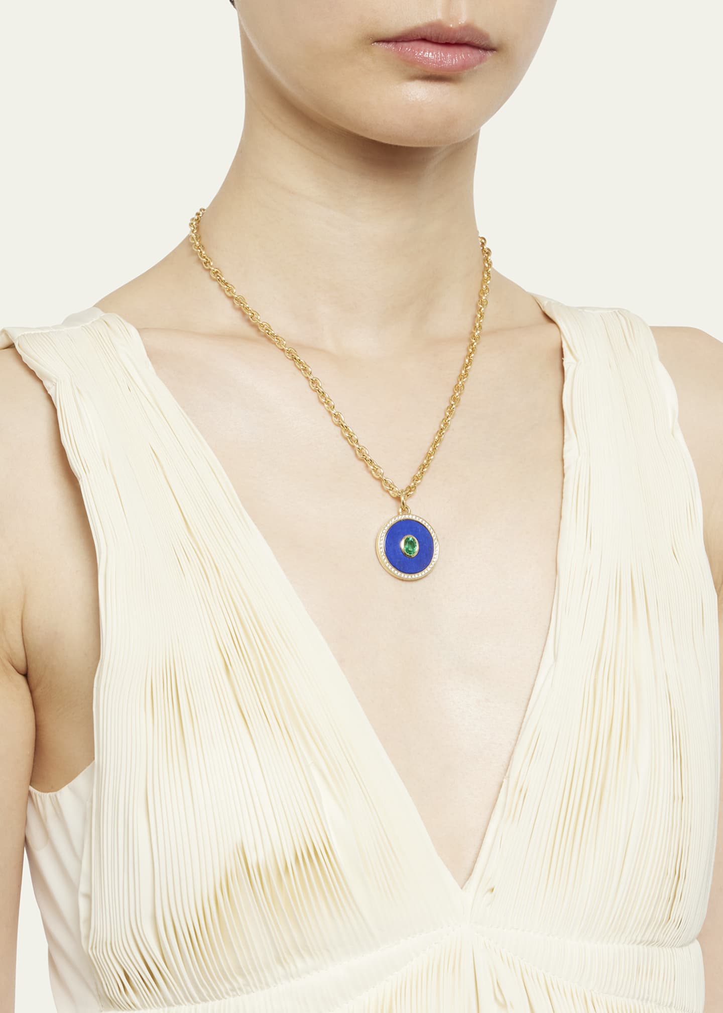 Jemma Wynne 18K Yellow Gold Zodiac Cable Pendant Chain Necklace ...