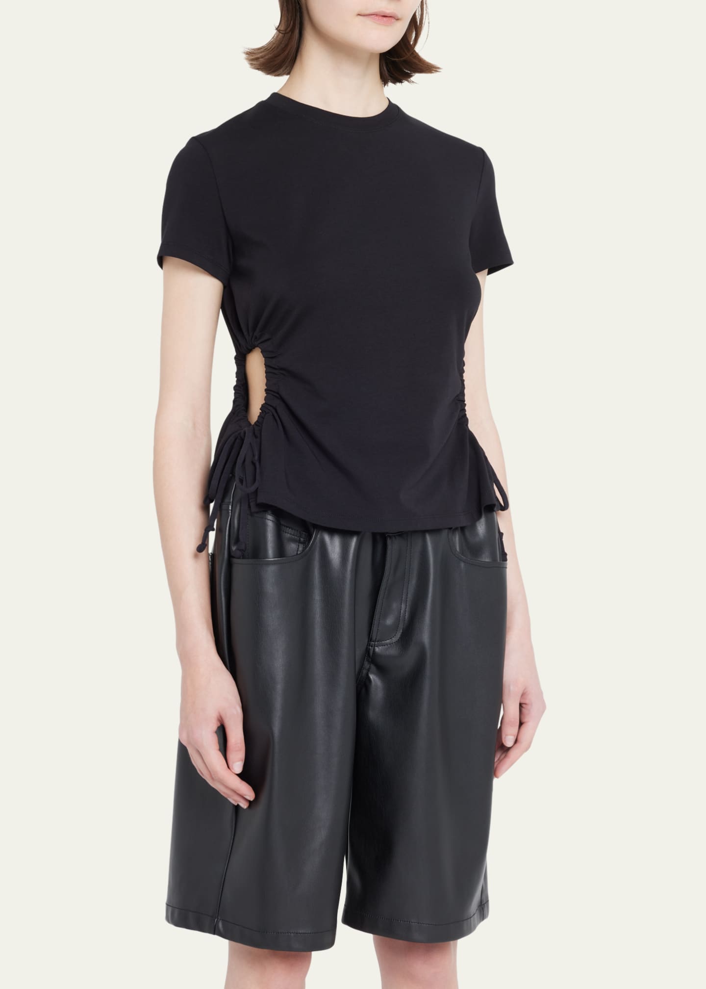 Proenza Schouler White Label Side Slit T-Shirt - Bergdorf Goodman