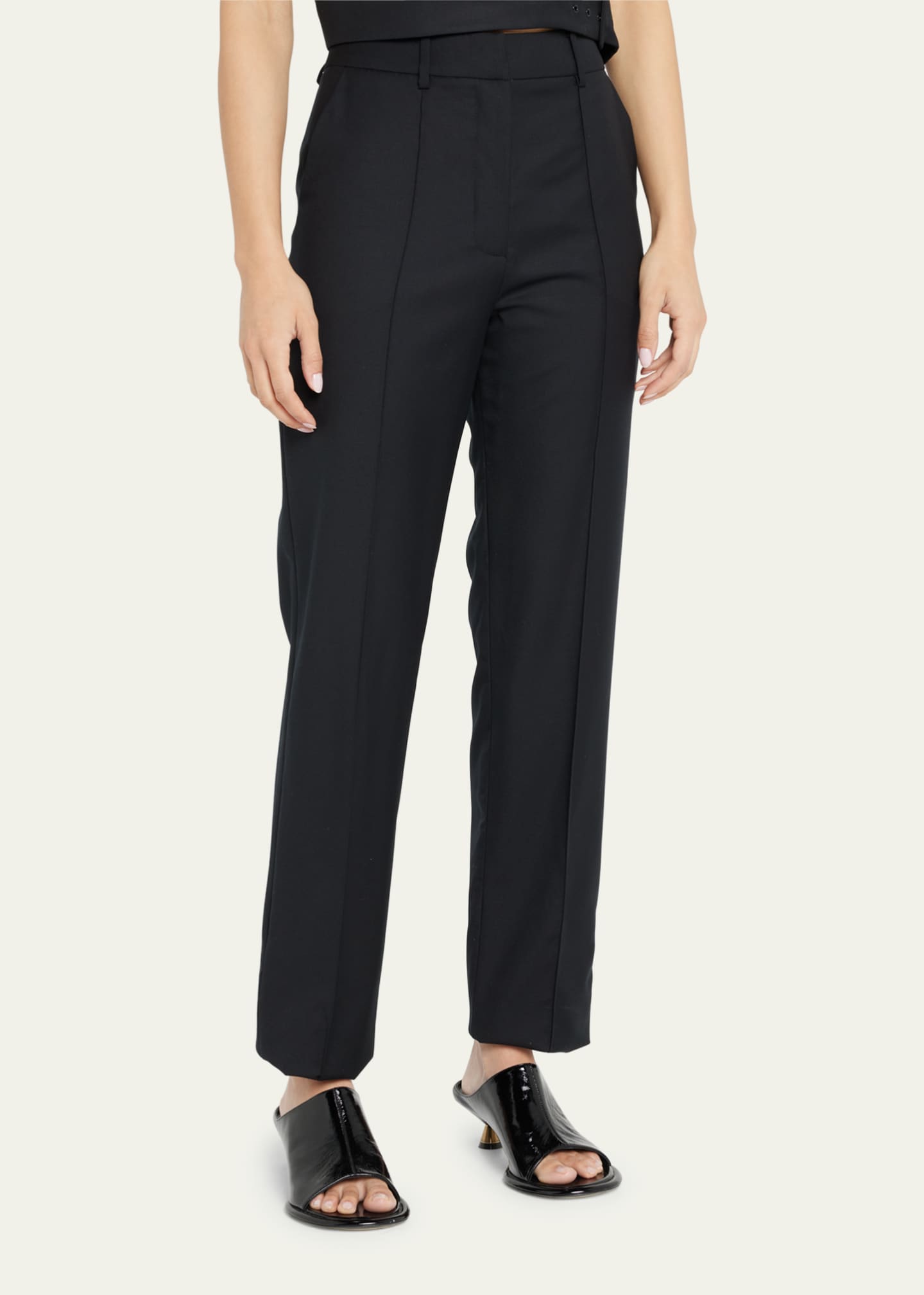 Anna Quan Ravi Tailored Pintuck Pants - Bergdorf Goodman