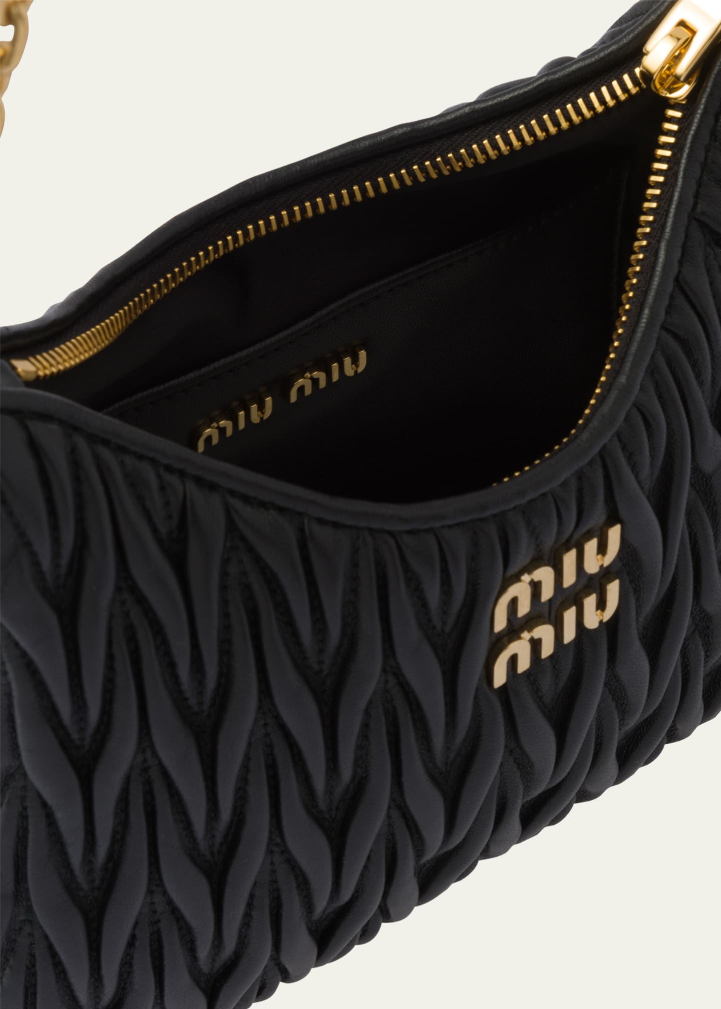 Miu Miu Matelasse Leather Crossbody Bag - Bergdorf Goodman