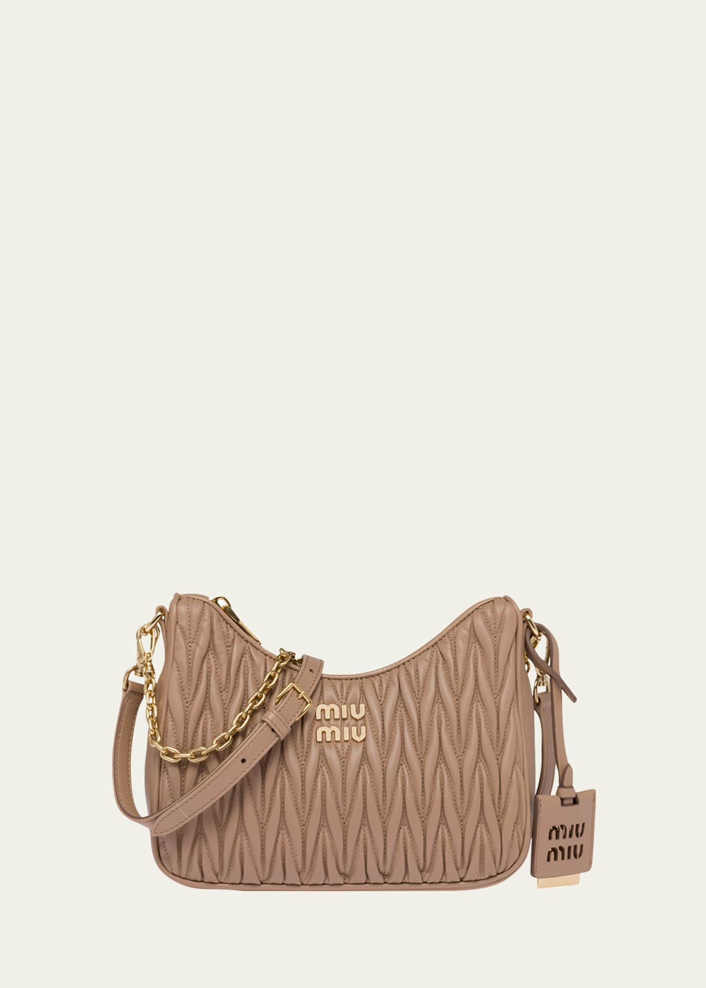 Miu Miu Matelasse Leather Crossbody Bag - Bergdorf Goodman