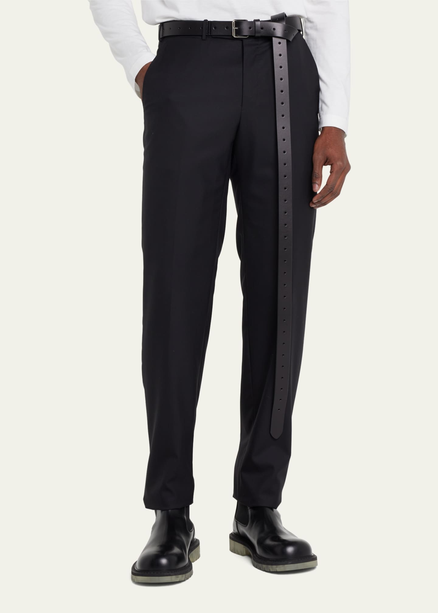 Vetements Men's Superlong Double Leather Belt - Bergdorf Goodman