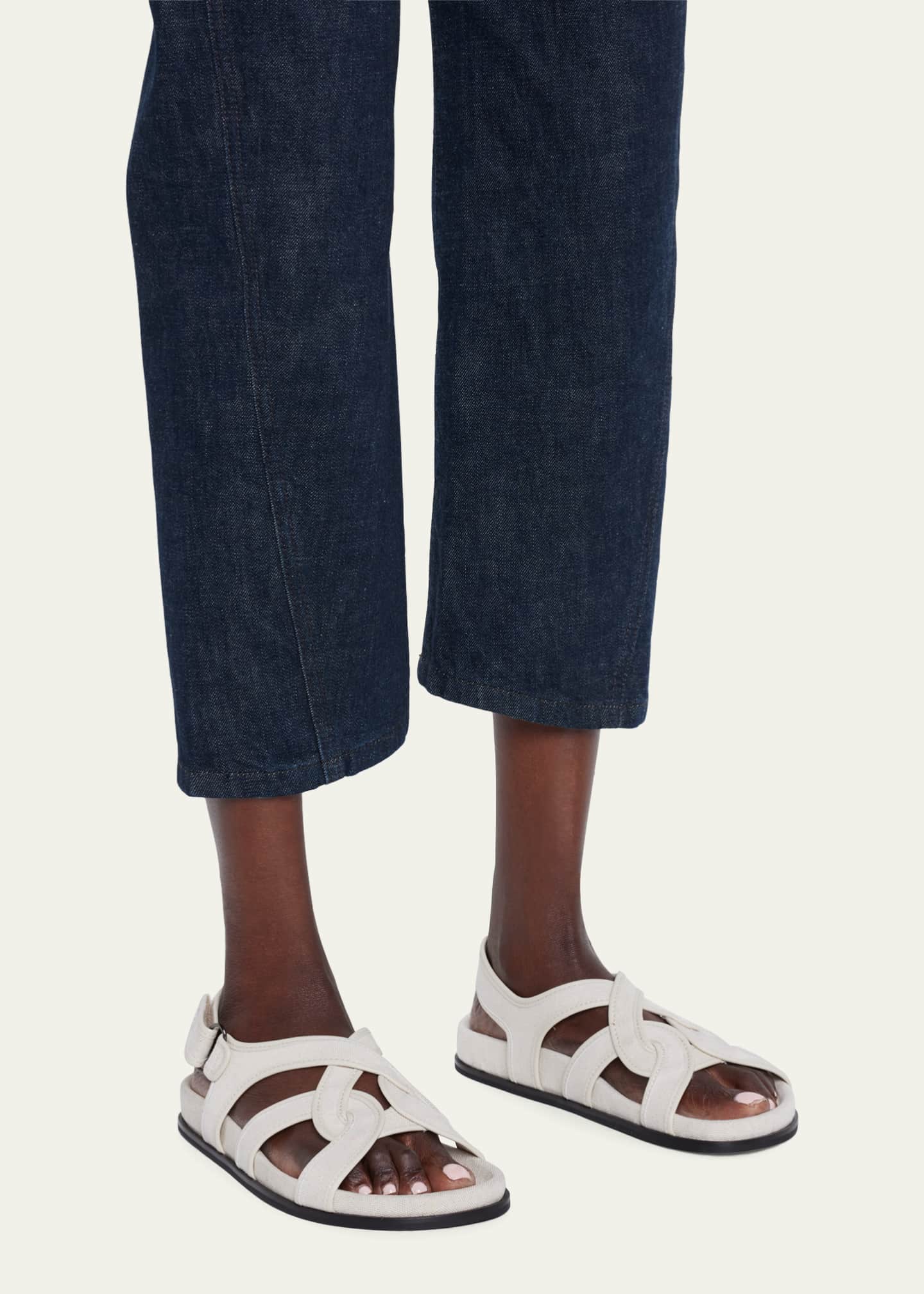Toteme The Chunky Cotton Sandals - Bergdorf Goodman
