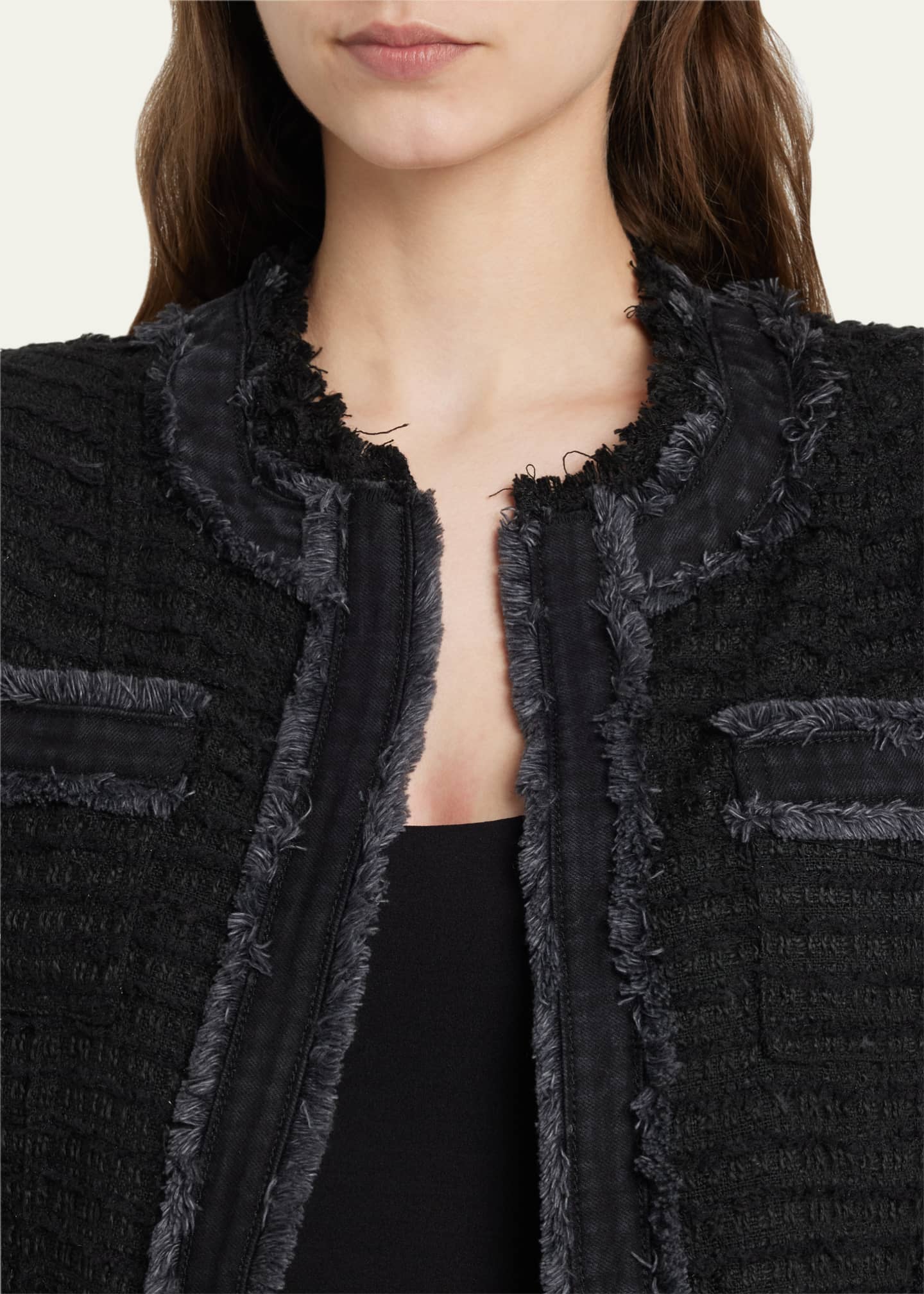 L'Agence Agnes Textured Jacket - Bergdorf Goodman
