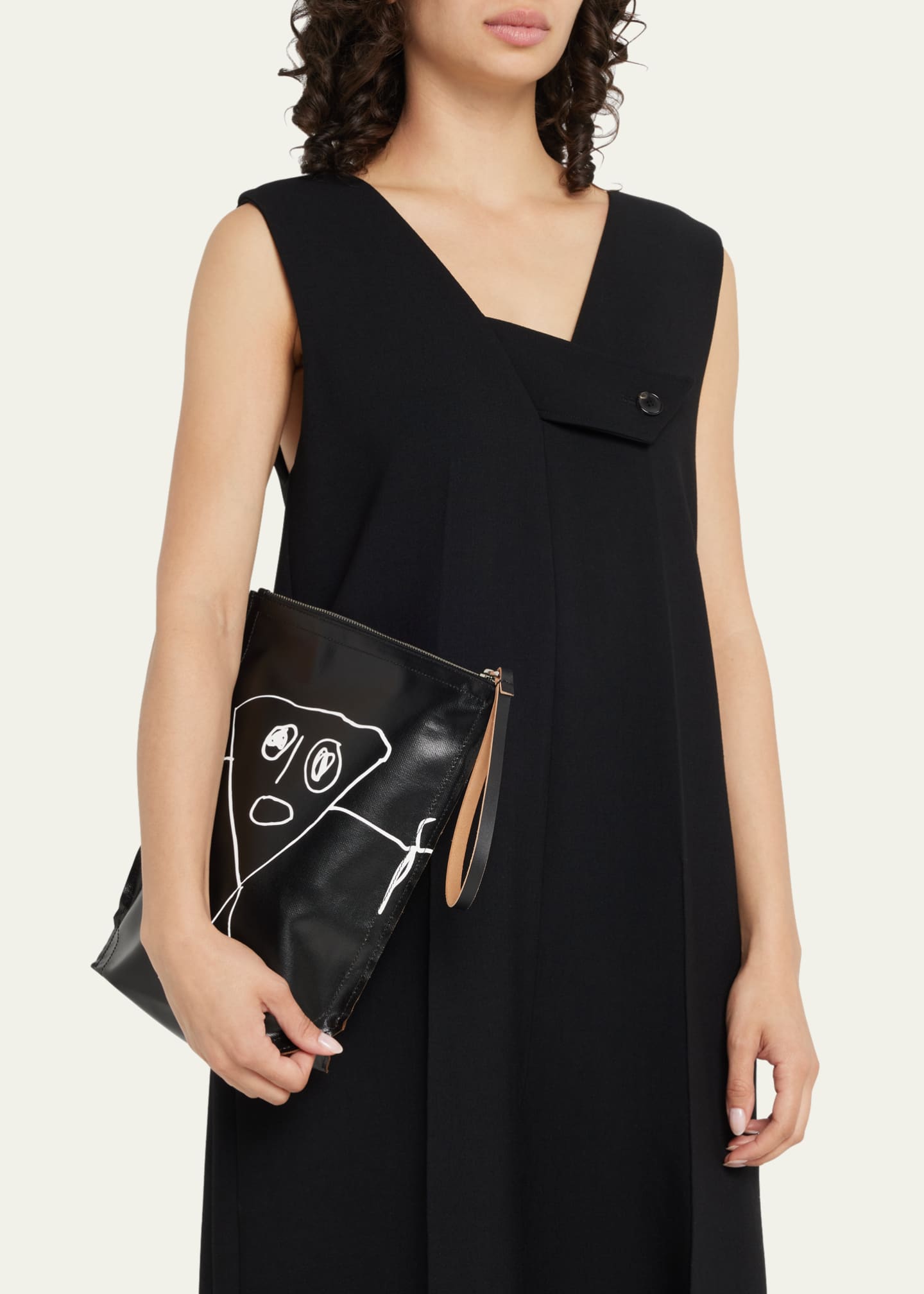 Plan C Pili Bianca Printed Clutch Bag - Bergdorf Goodman