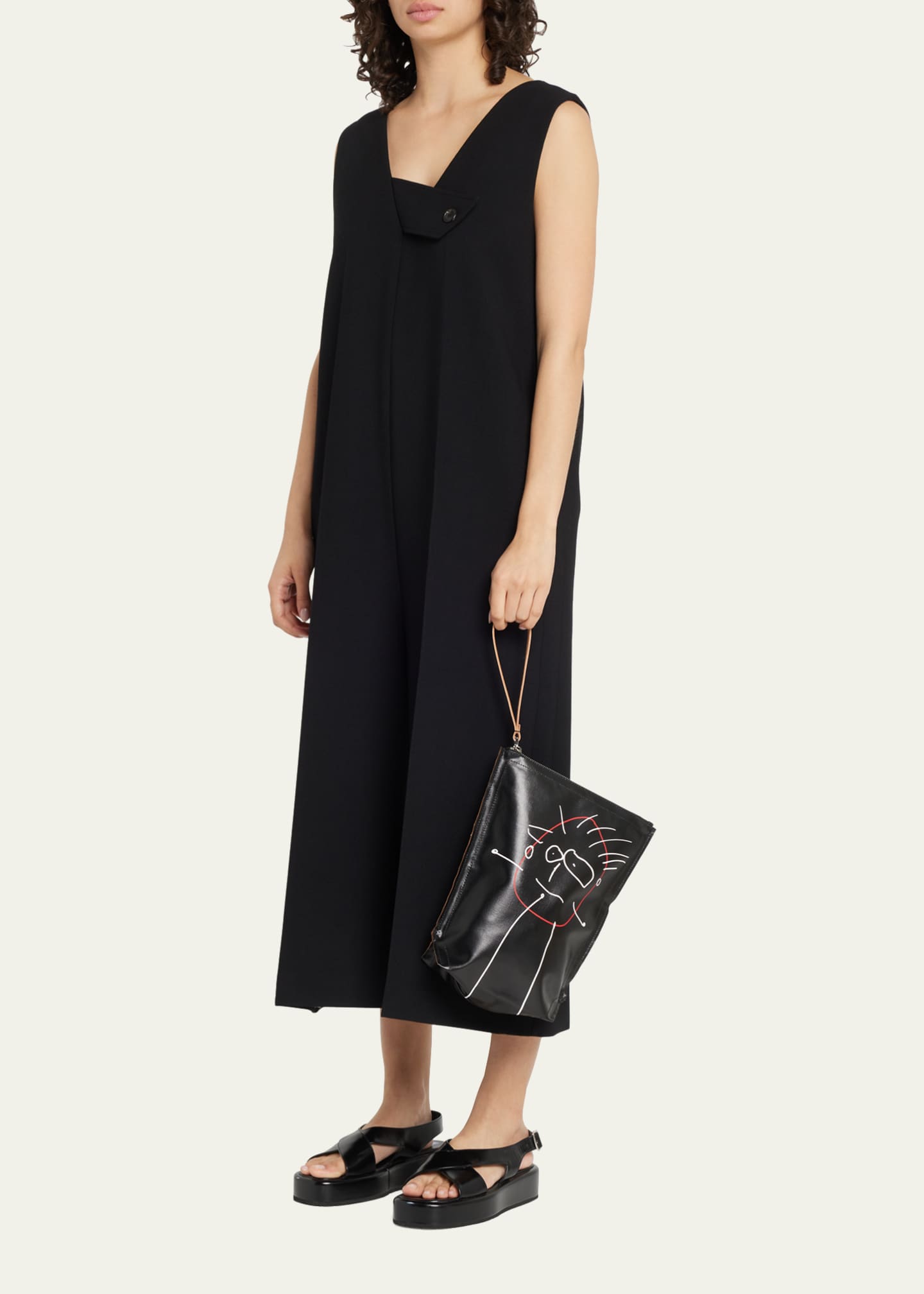 Plan C Pili Bianca Printed Clutch Bag - Bergdorf Goodman