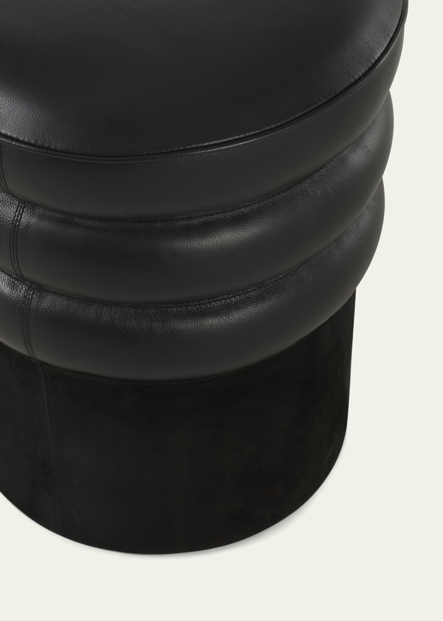 Arteriors Rollo Leather Ottoman - Bergdorf Goodman
