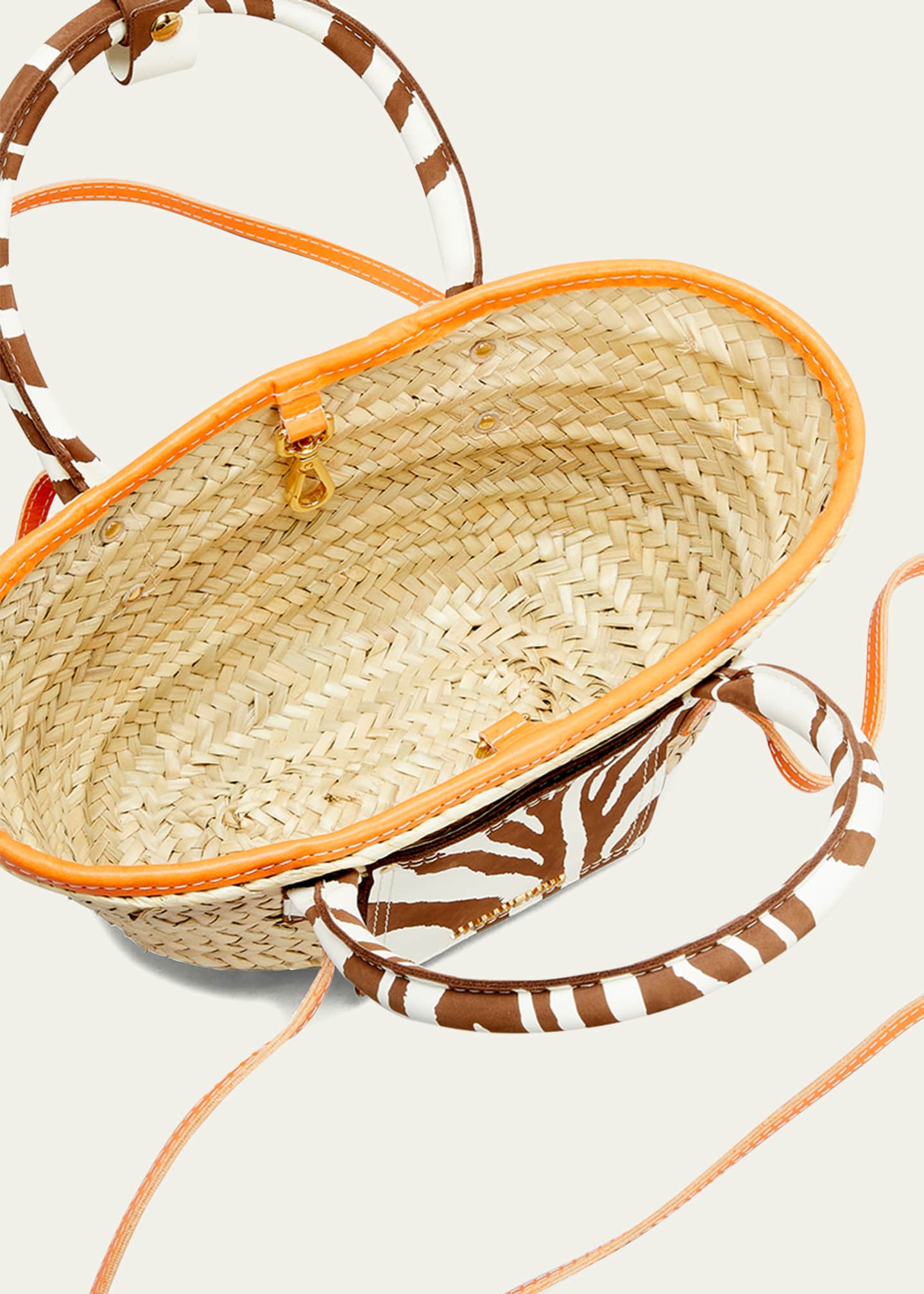 Jacquemus Le Petit Panier Soli Zebra Top-Handle Bag - Bergdorf Goodman
