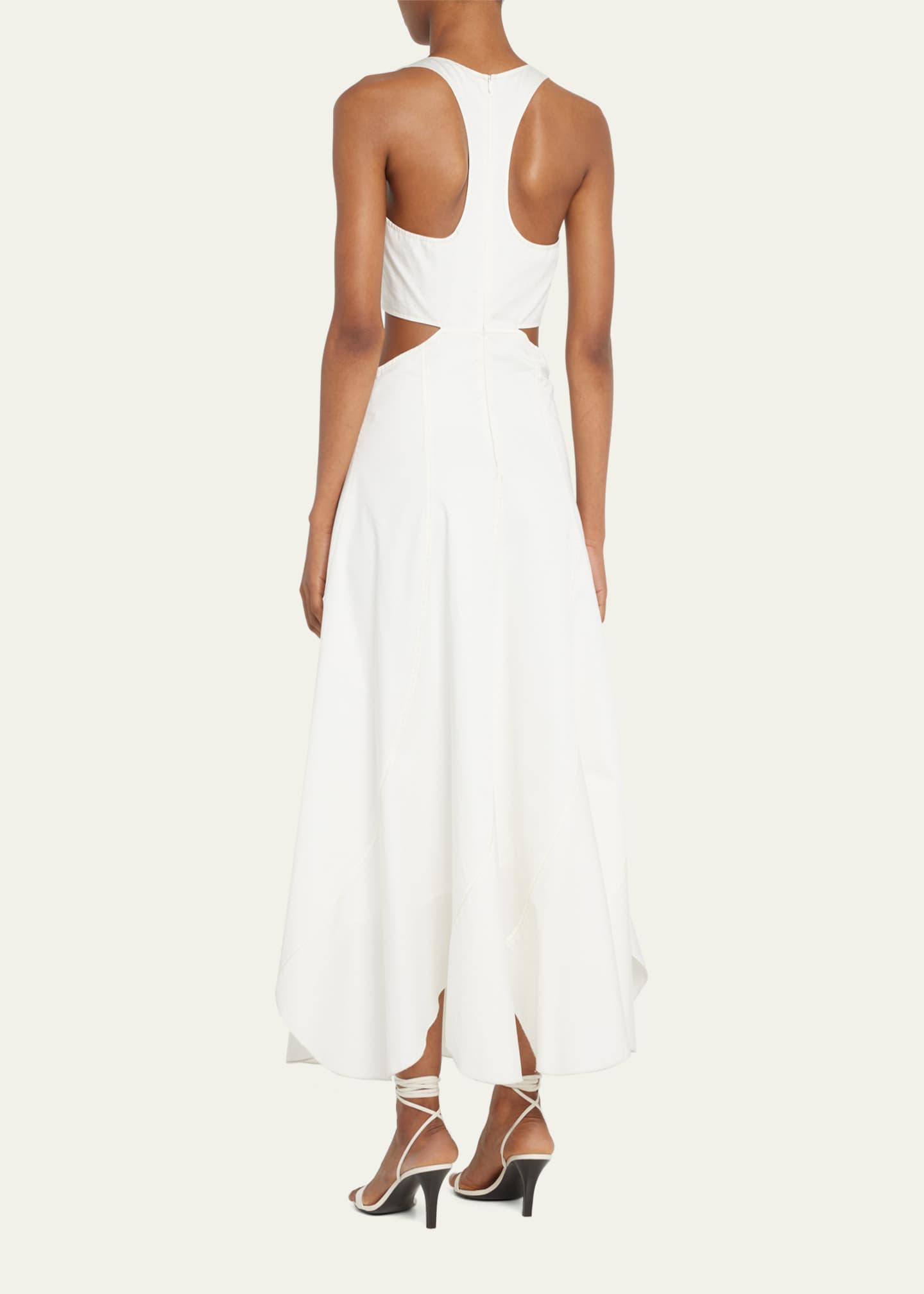 Cult Gaia Calia Cutout Cotton Lace-Up Maxi Dress - Bergdorf Goodman