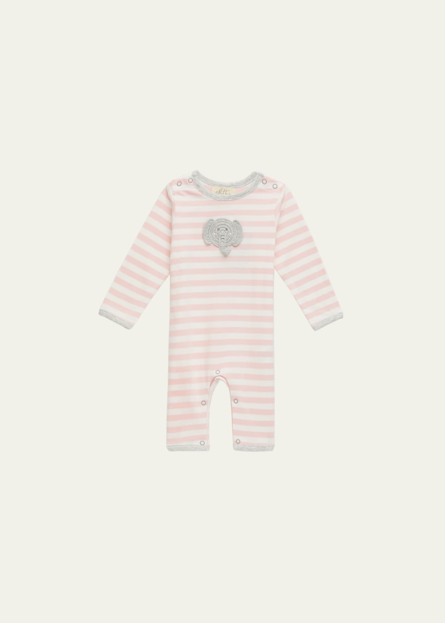 Albetta Girl's Estelle Crocheted Elephant Playsuit, Size Newborn-12M ...