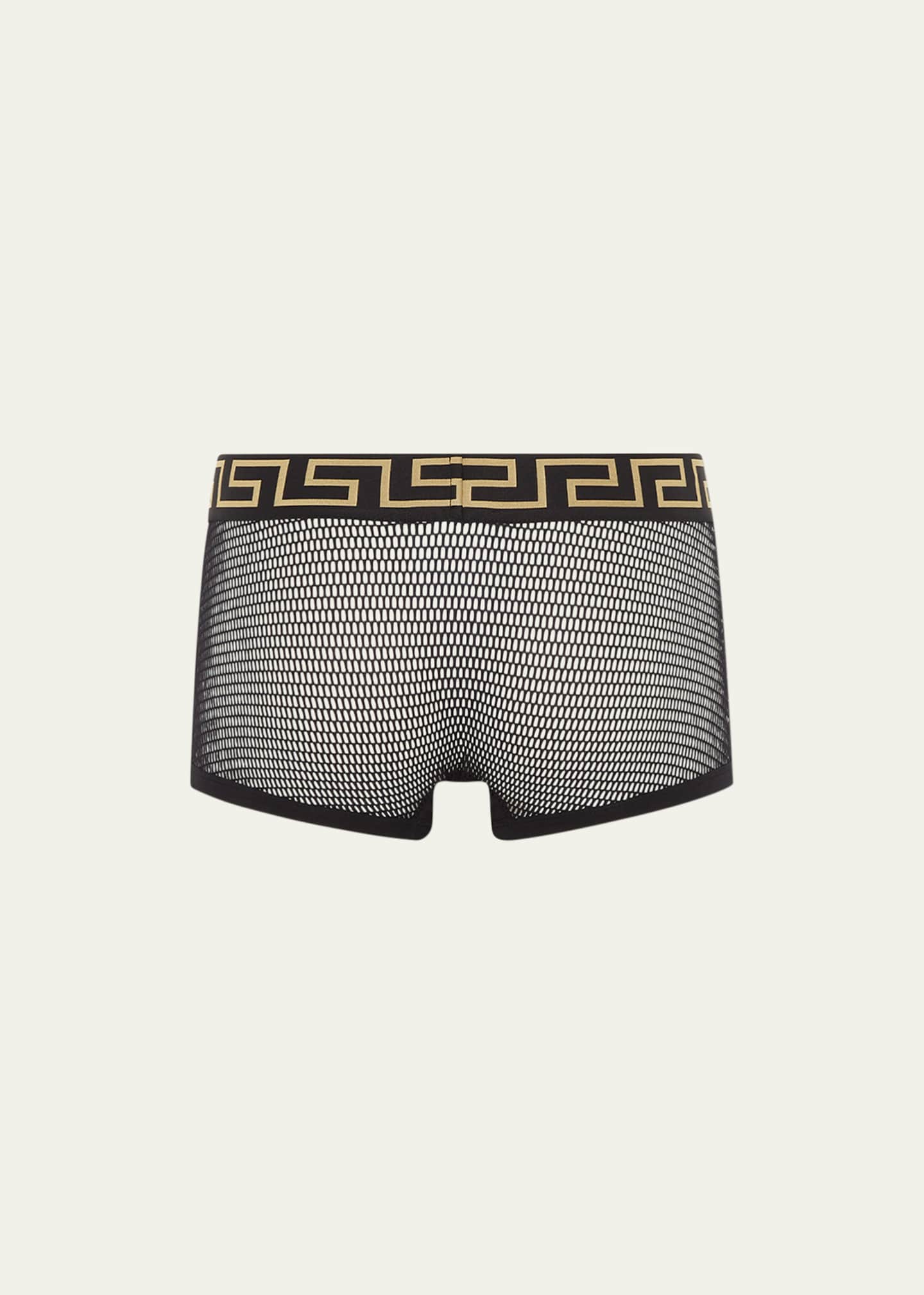 Versace Men's La Greca Mesh Boxer Briefs - Bergdorf Goodman