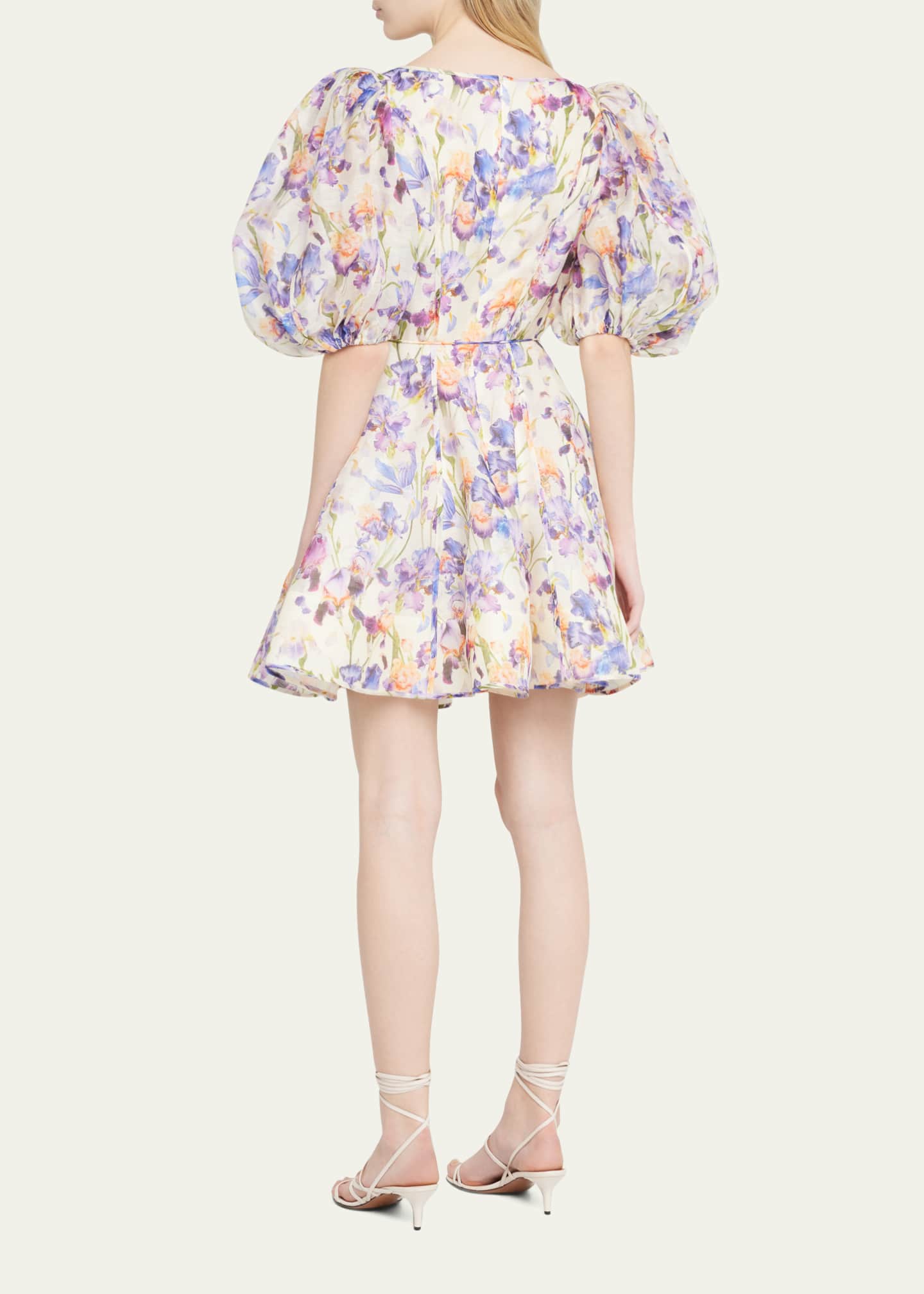 Zimmermann Tama Puff Sleeve Mini Dress - Bergdorf Goodman