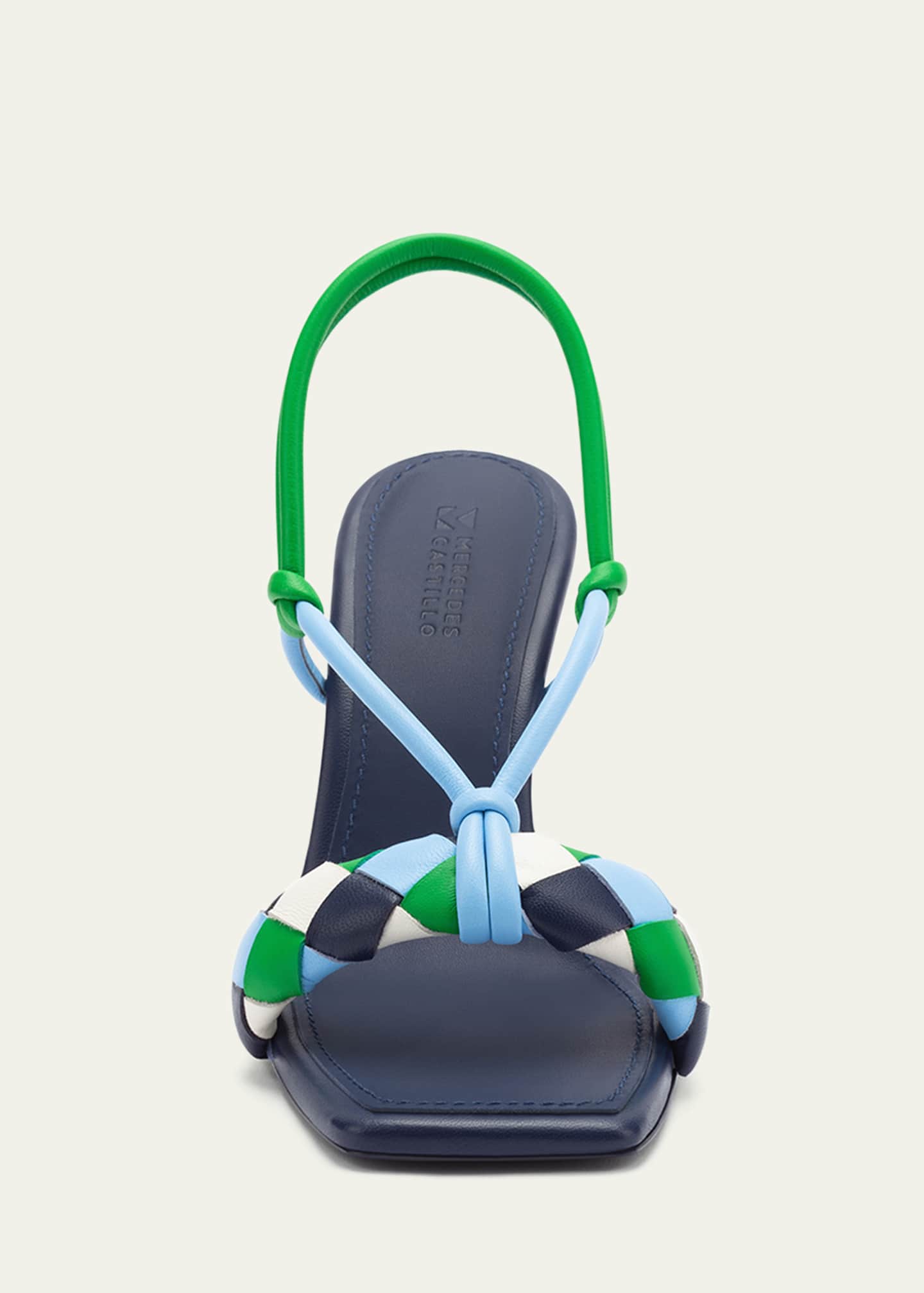 Mercedes Castillo Daphne Colorblock Woven Slingback Sandals - Bergdorf ...