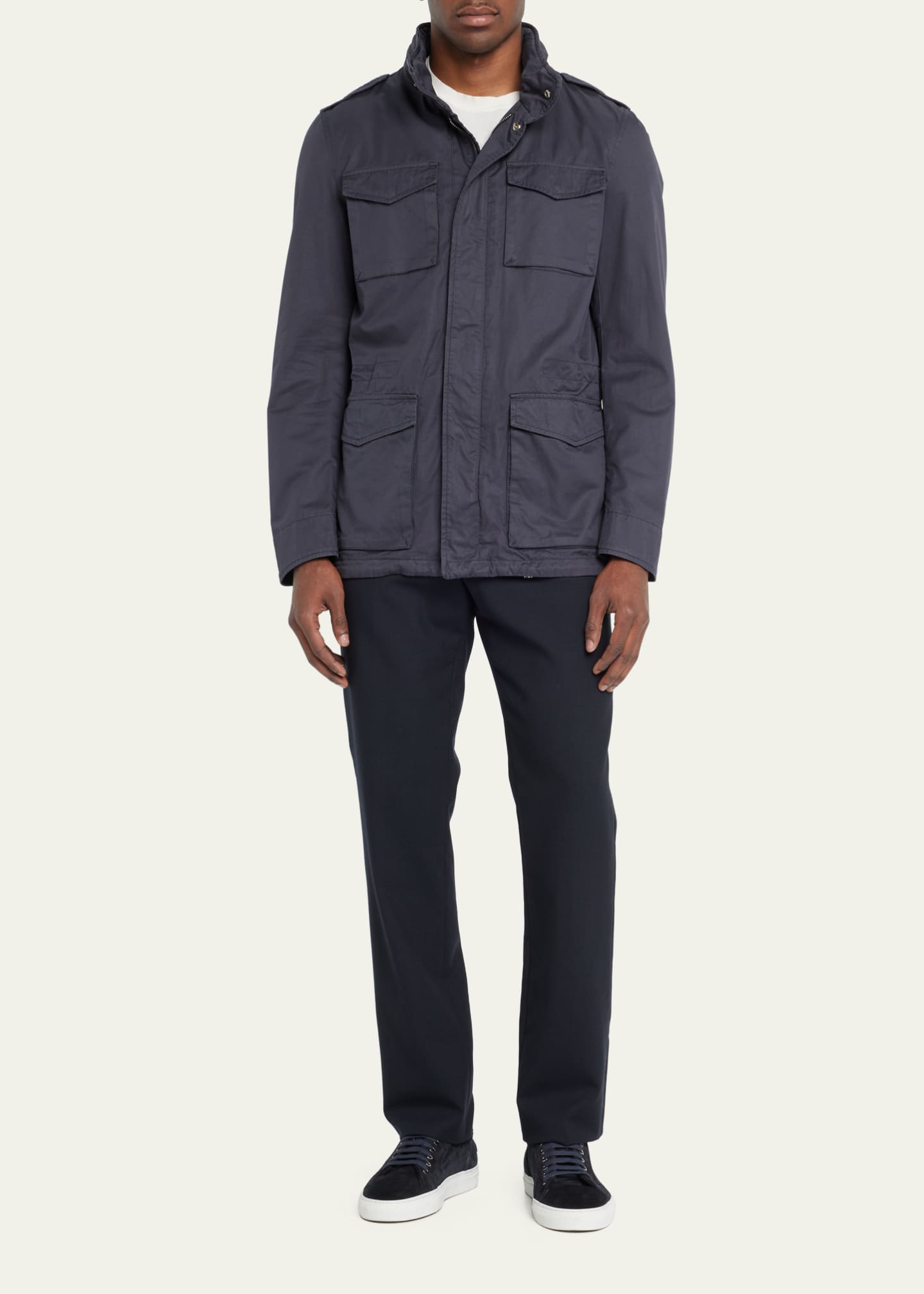 Herno Men's Washed Cotton Field Jacket - Bergdorf Goodman