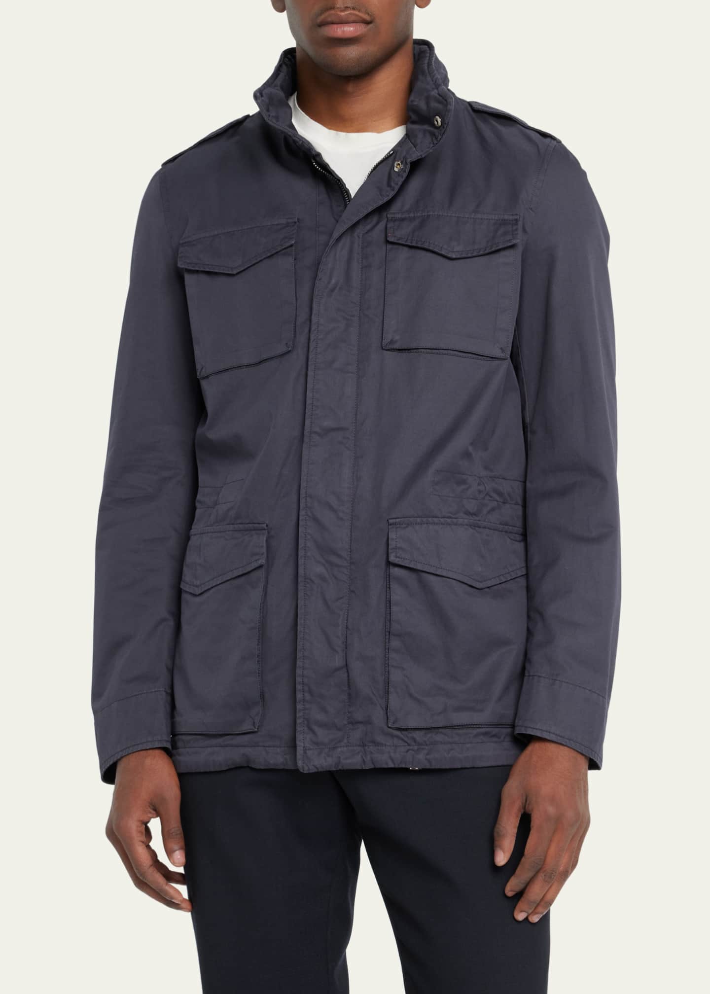 Herno Men's Washed Cotton Field Jacket - Bergdorf Goodman
