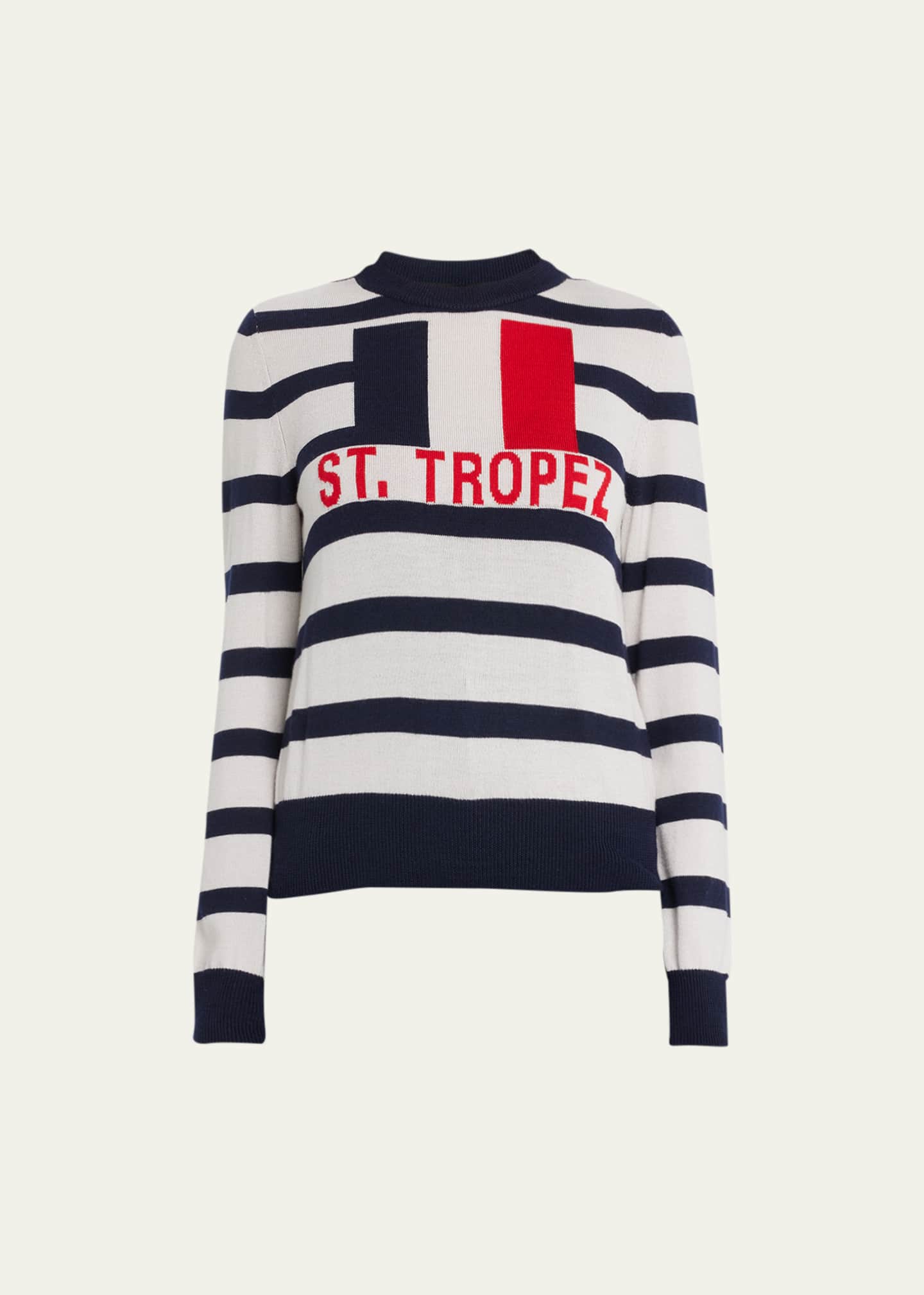 Libertine Swim Club Intarsia Shrunken Cashmere Sweater - Bergdorf Goodman