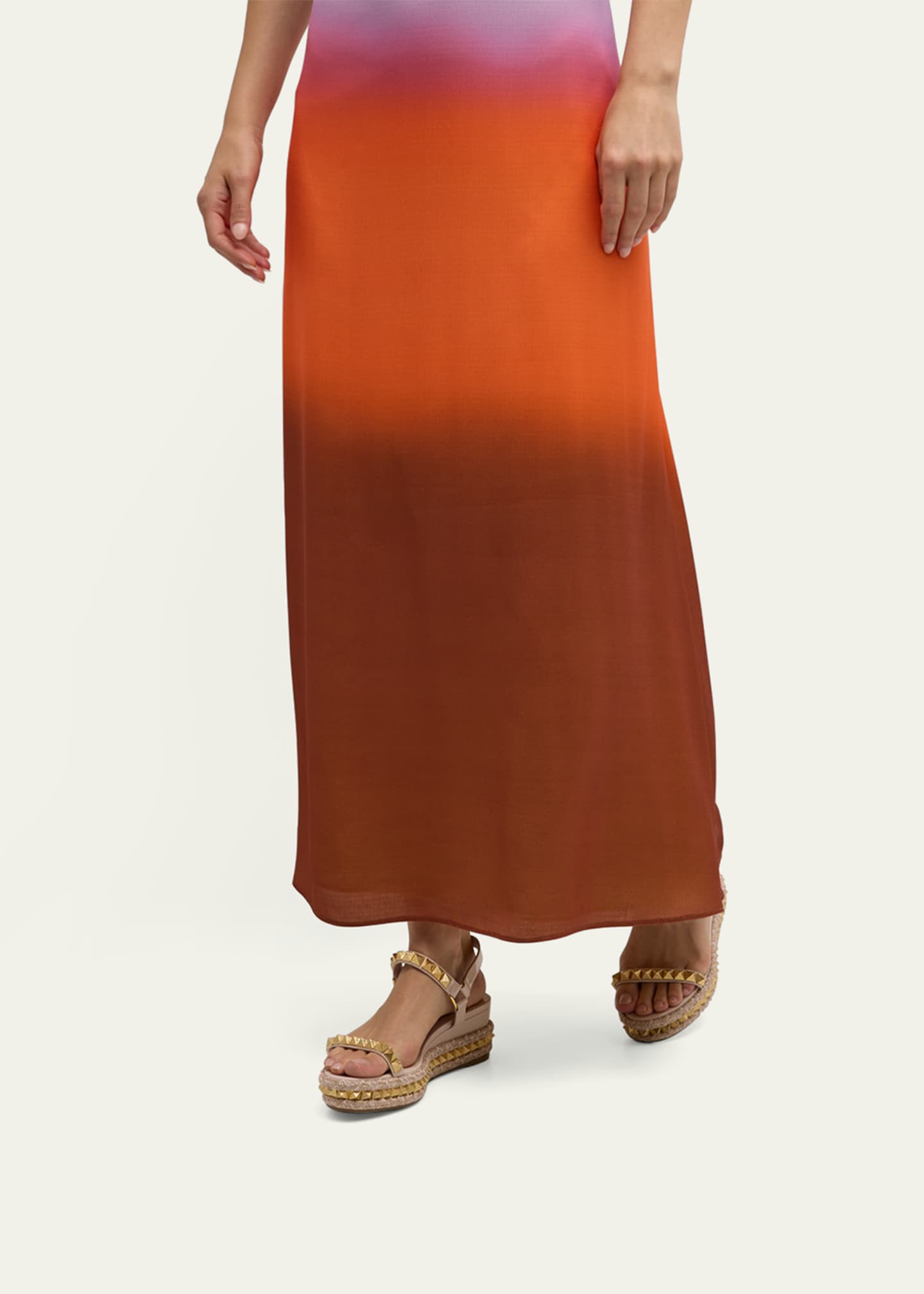 Christian Louboutin Pyraclou Patent Spike Wedge Sandals - Bergdorf Goodman