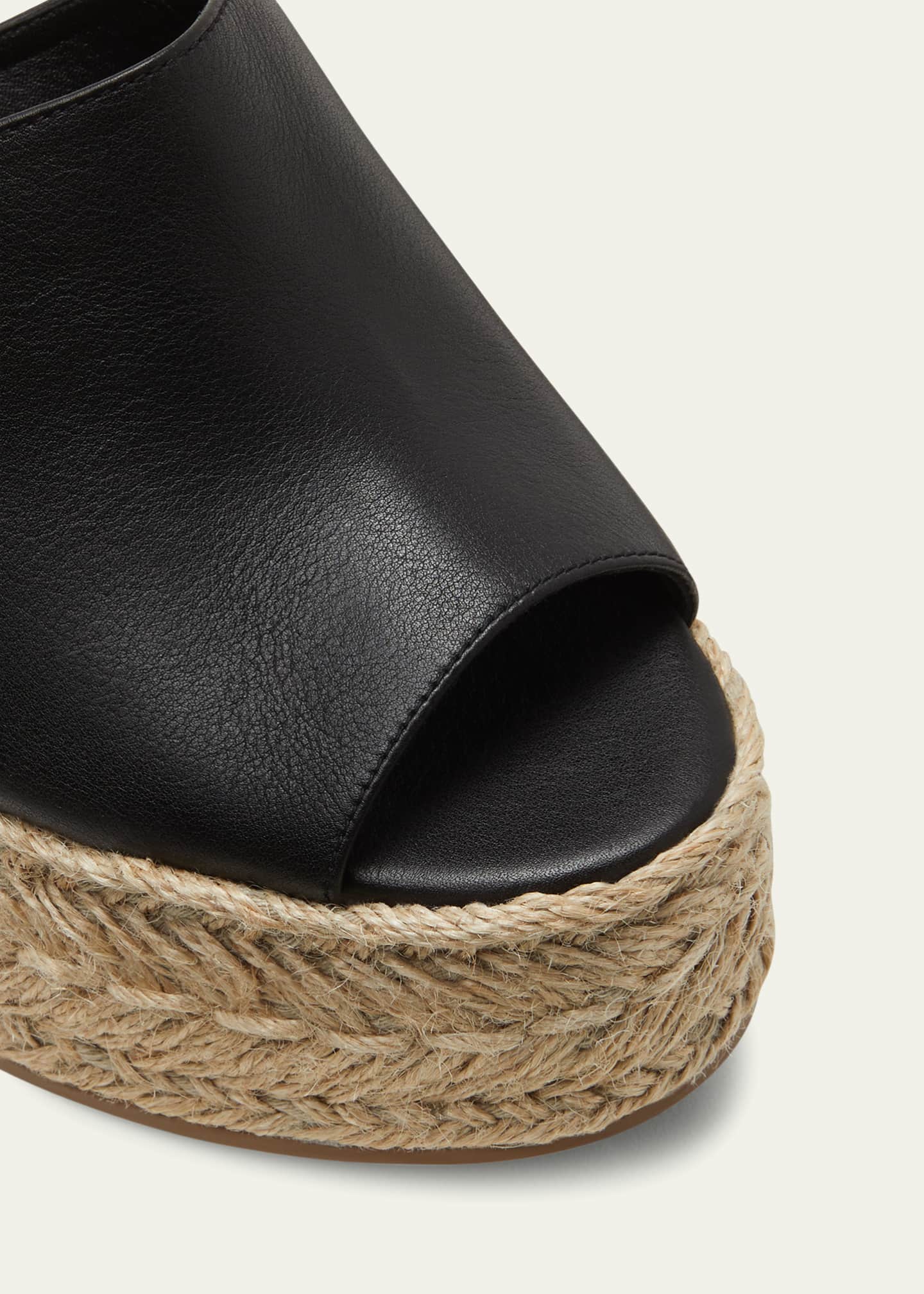 Christian Louboutin Ariella Leather Red Sole Wedge Espadrilles ...