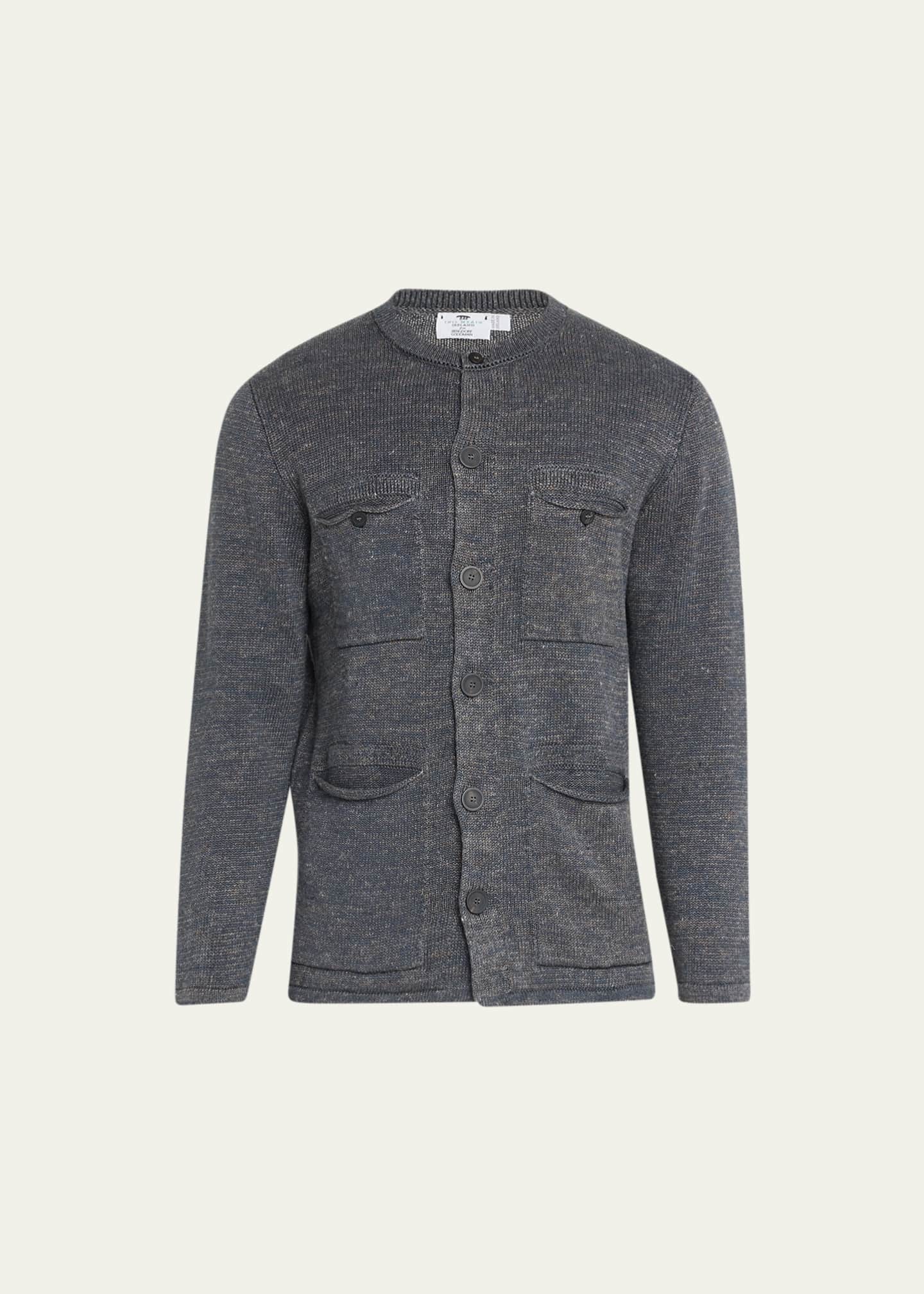 Inis Meain Men's Linen Farmer Jacket - Bergdorf Goodman