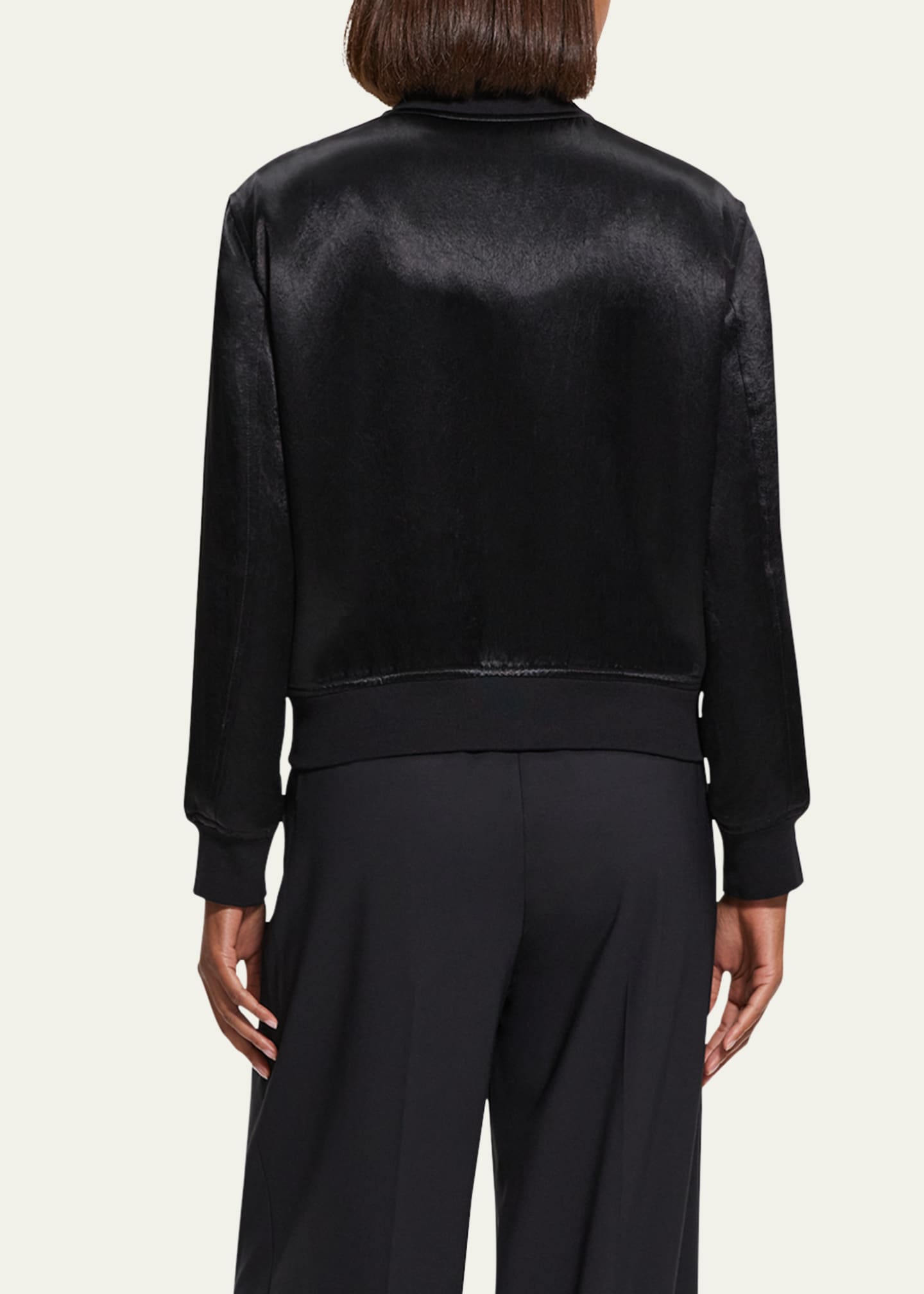 Theory Classic Satin Varsity Jacket - Bergdorf Goodman