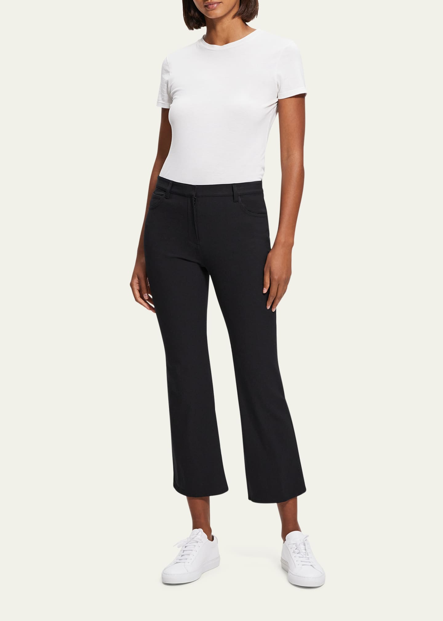 Theory Five-Pocket Kick Flare Pants - Bergdorf Goodman