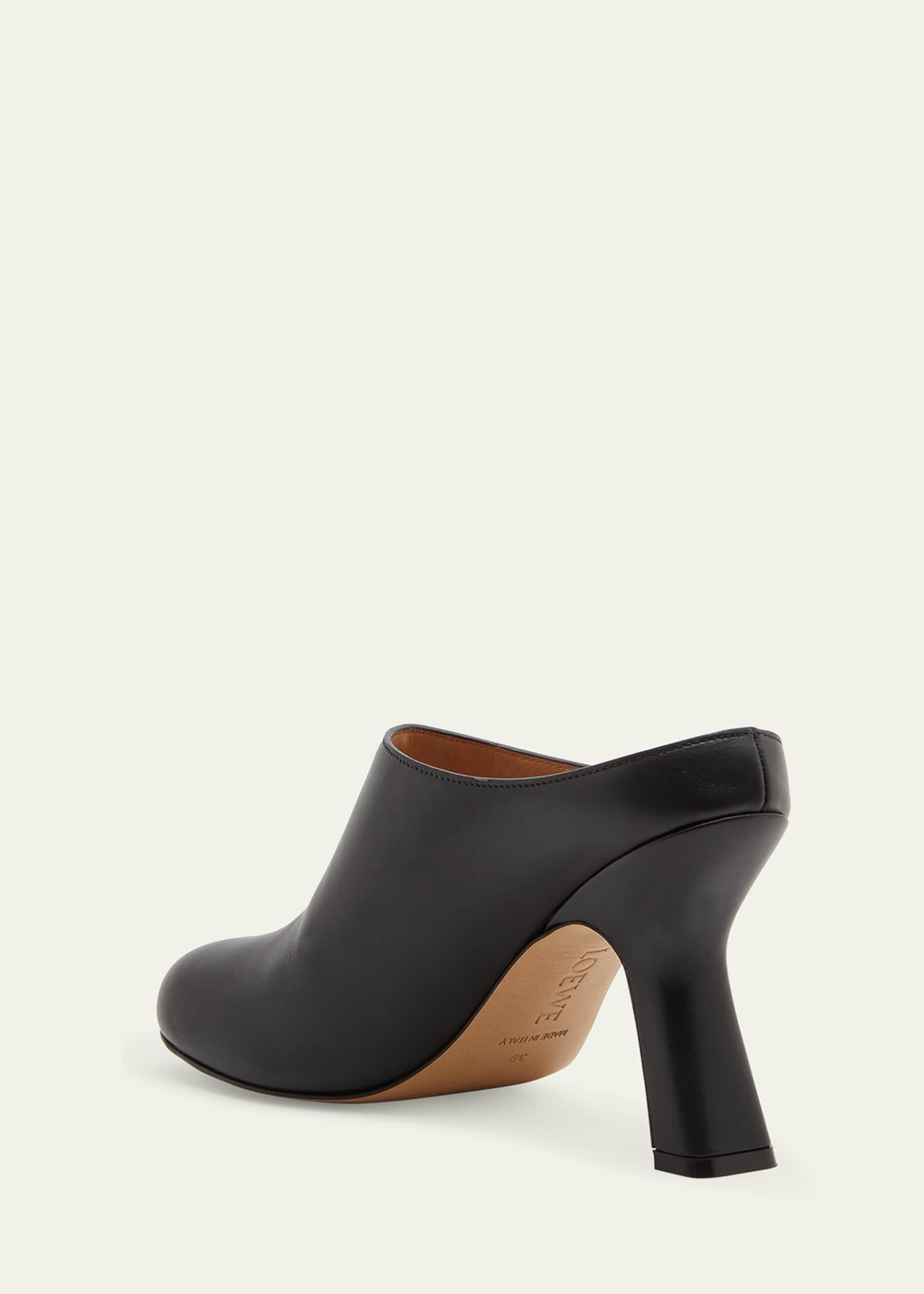 Loewe Terra Leather Stiletto Mule Clogs - Bergdorf Goodman