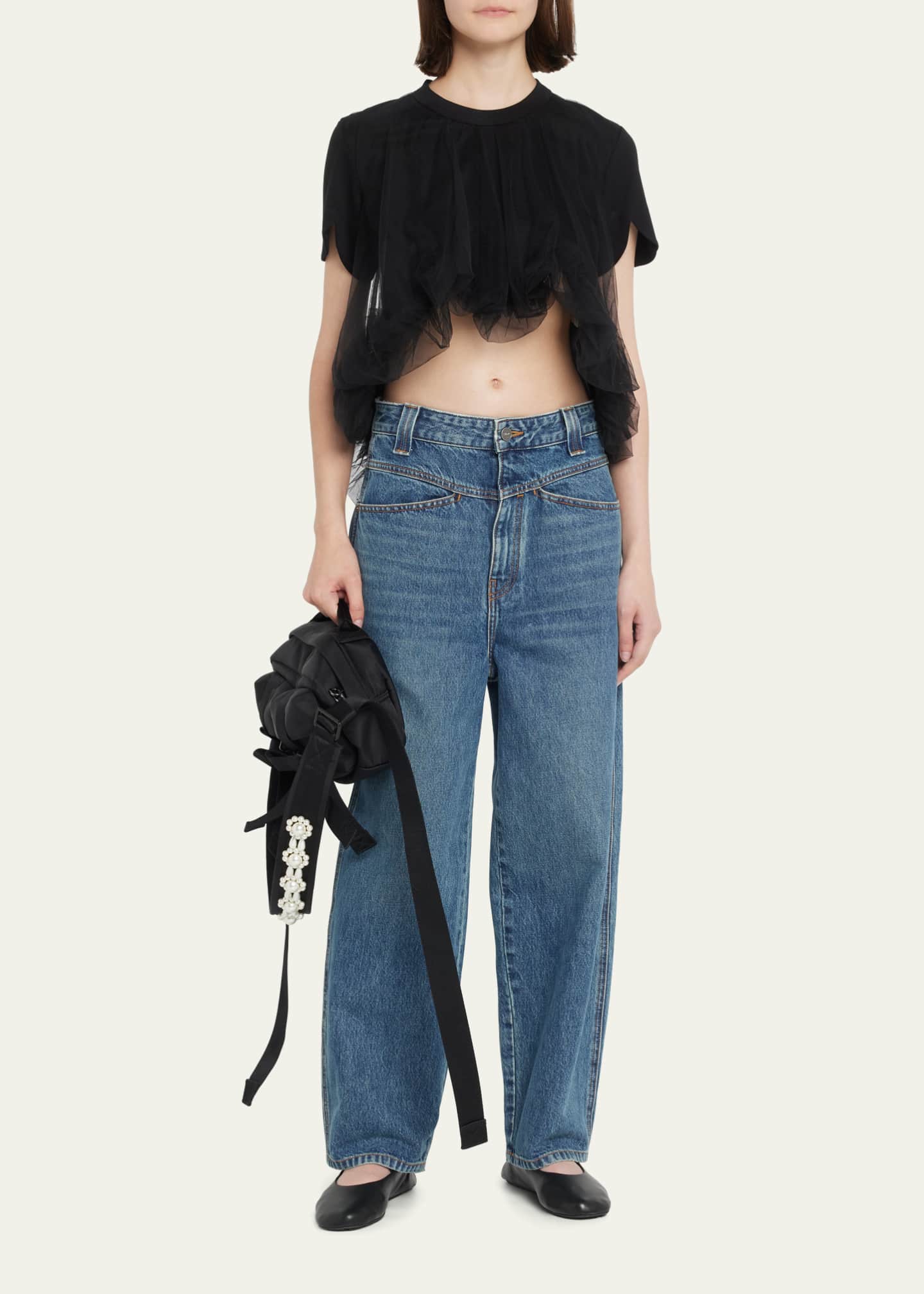 Simone Rocha Bow Zip Bum Crossbody Bag - Bergdorf Goodman