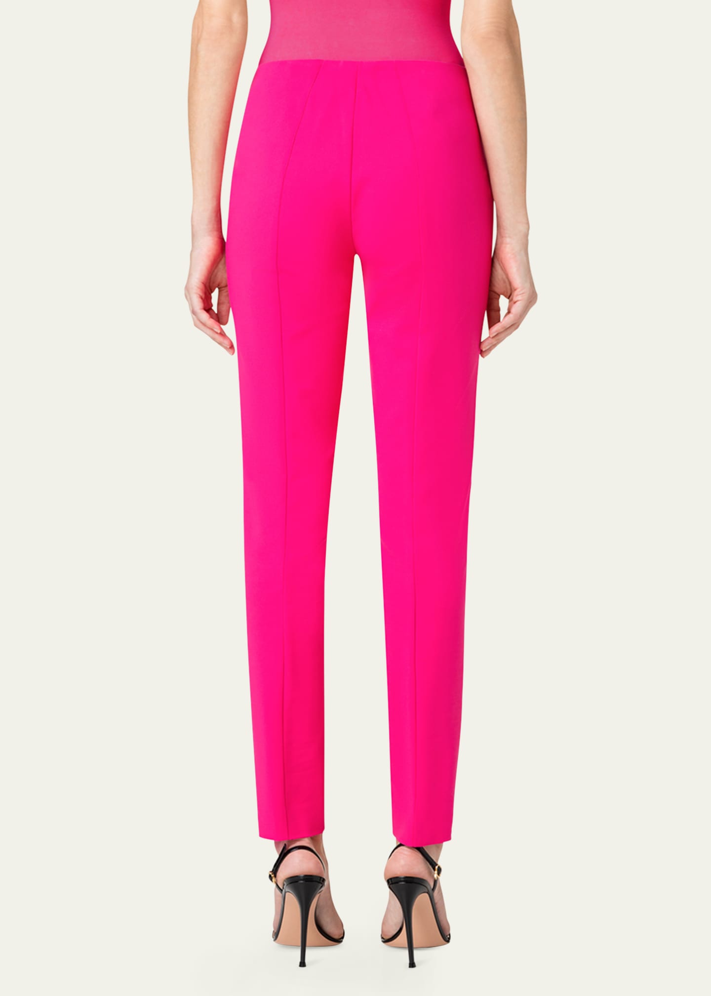 Akris Melissa Slim-Fit Cotton Stretch Pants - Bergdorf Goodman