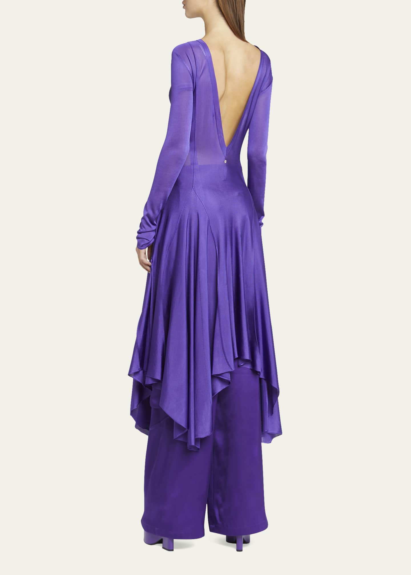 Versace Fit And Flare Knit Midi Dress - Bergdorf Goodman