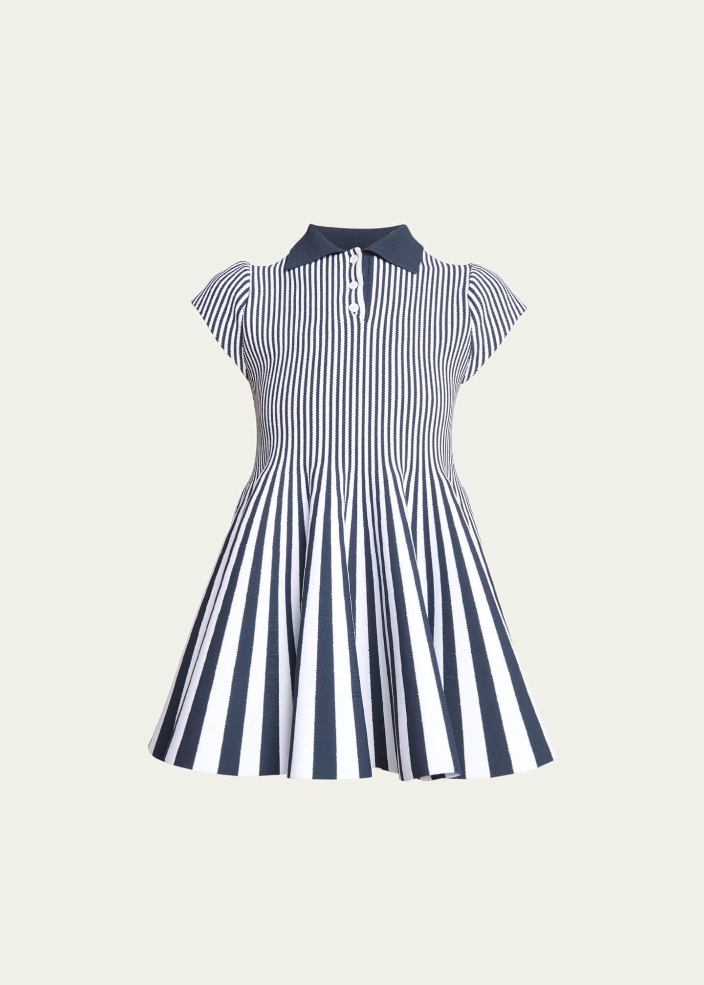 Loewe Striped Mini Polo Dress - Bergdorf Goodman