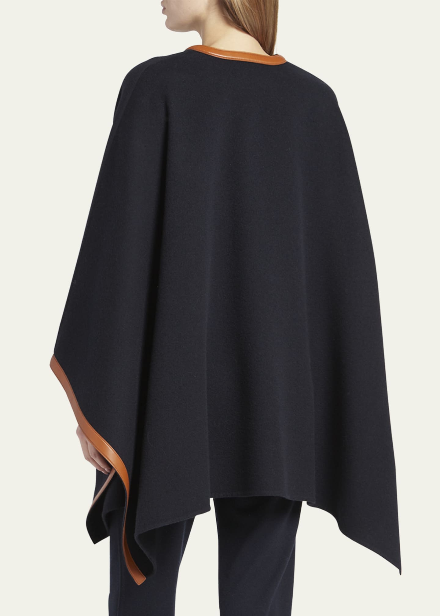 Loro Piana Cashmere & Leather Cape - Bergdorf Goodman