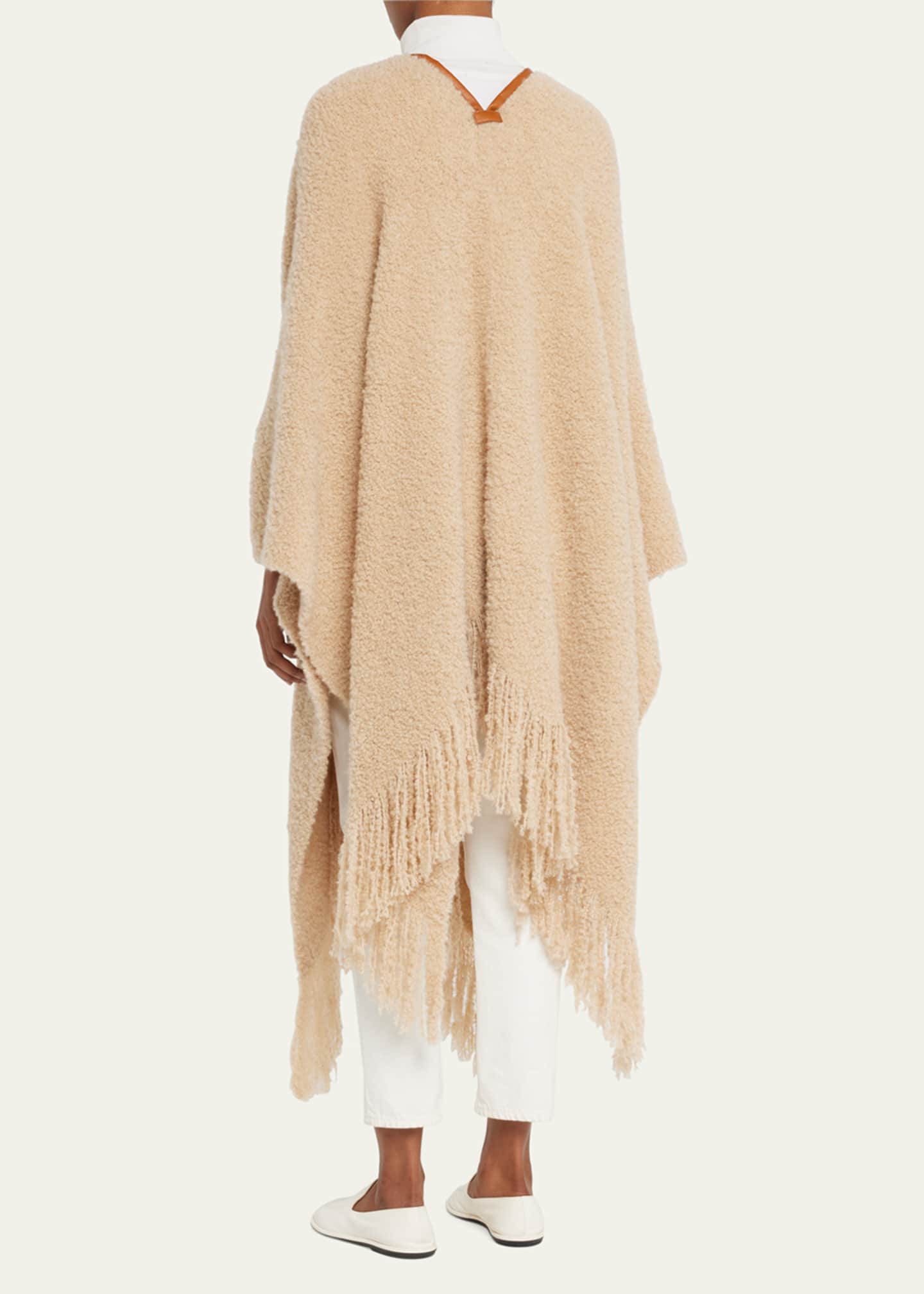 Loro Piana Fluffy Boucle Poncho - Bergdorf Goodman