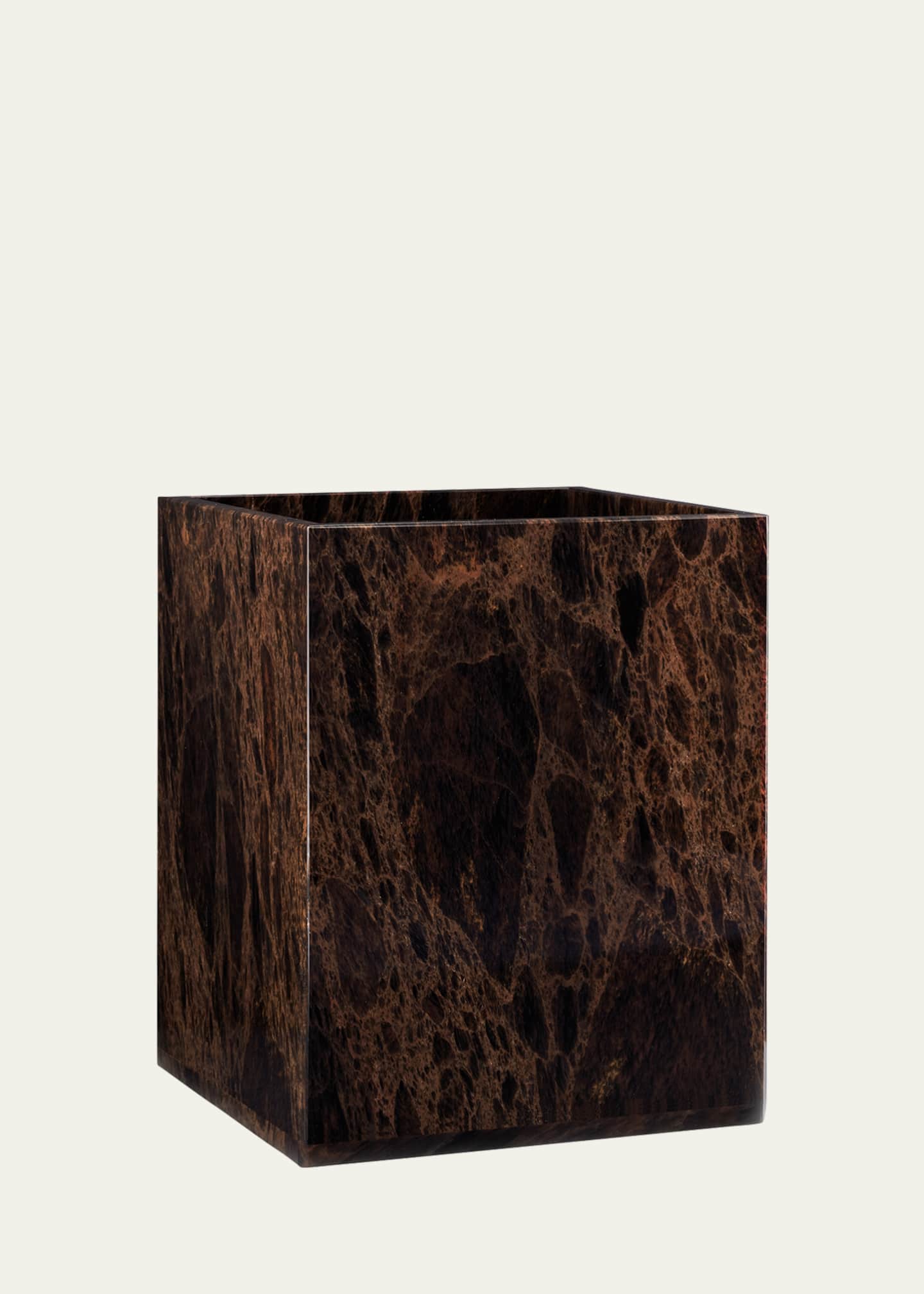 Labrazel Obsidian Burl Wastebasket - Bergdorf Goodman
