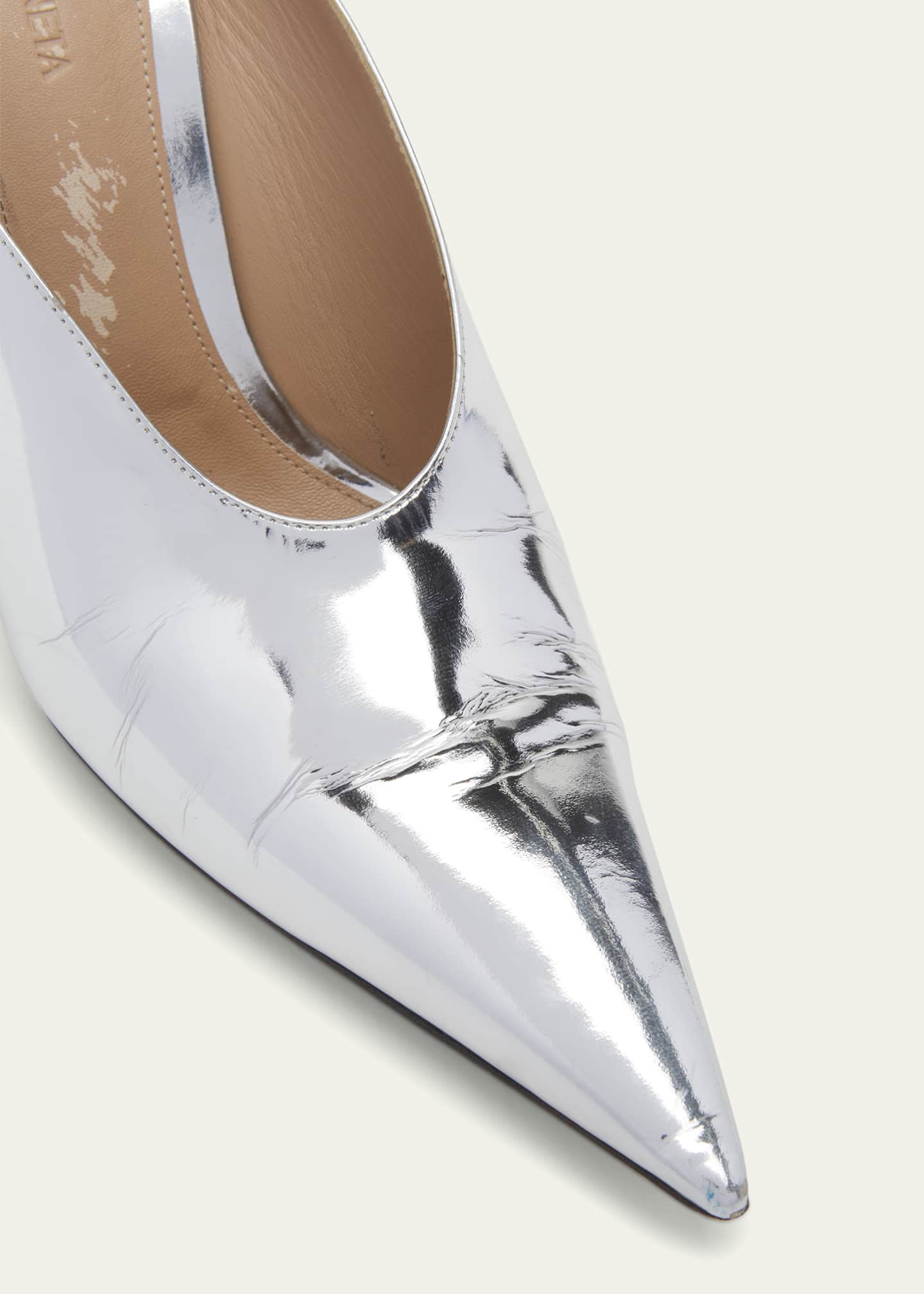 Bottega Veneta Rocket Reflective Leather Pumps - Bergdorf Goodman