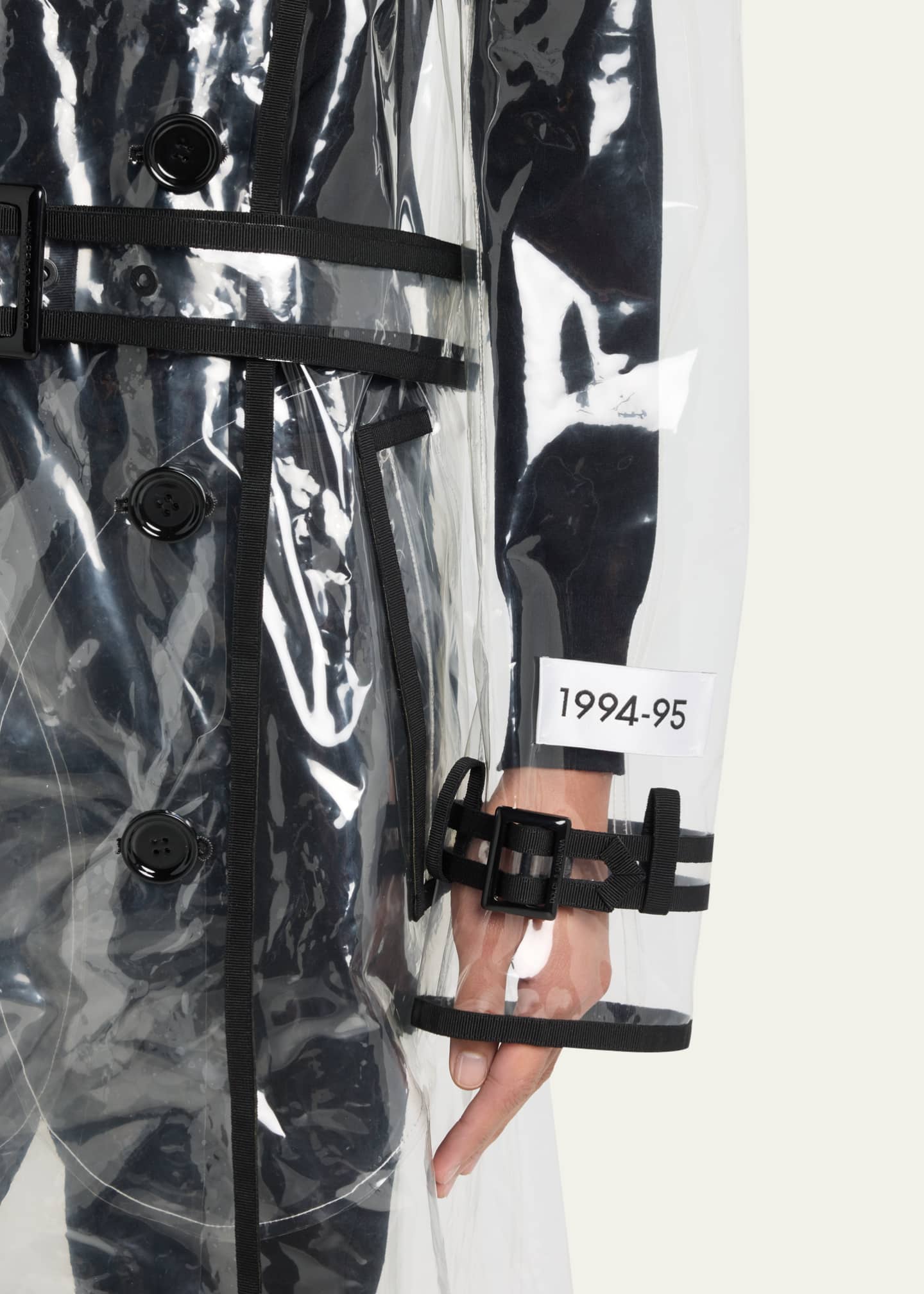 Dolce&Gabbana Light PVC Double-Breasted Trench Coat - Bergdorf Goodman