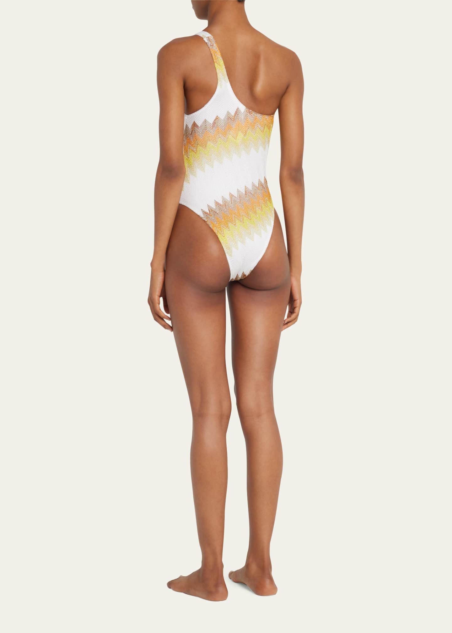 Missoni Asymmetric Zig-Zag One-Piece Swimsuit - Bergdorf Goodman Missoni Asymmetric Zig-Zag One-Piece Swimsuit - Bergdorf Goodman