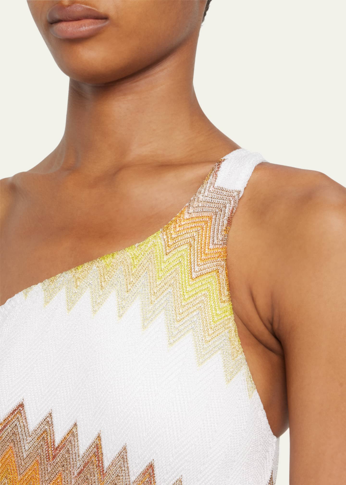 Missoni Asymmetric Zig-Zag One-Piece Swimsuit - Bergdorf Goodman Missoni Asymmetric Zig-Zag One-Piece Swimsuit - Bergdorf Goodman