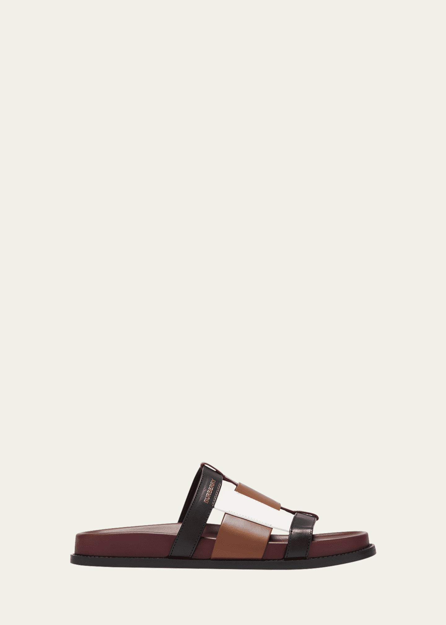 Burberry Thelma Colorblock Comfort Slide Sandals - Bergdorf Goodman