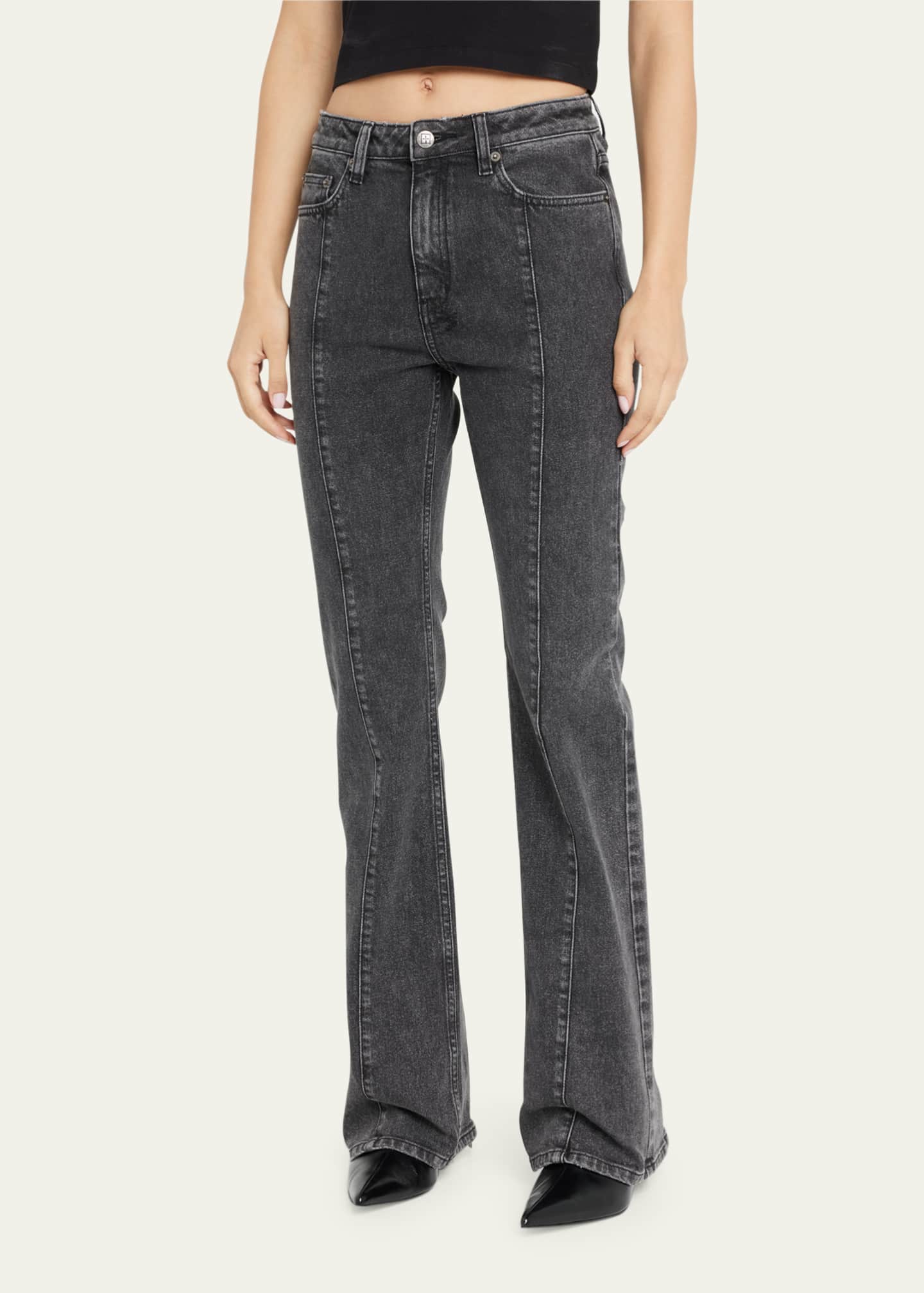 Ksubi Soho Paneled Bootcut Back-Zip Jeans - Bergdorf Goodman