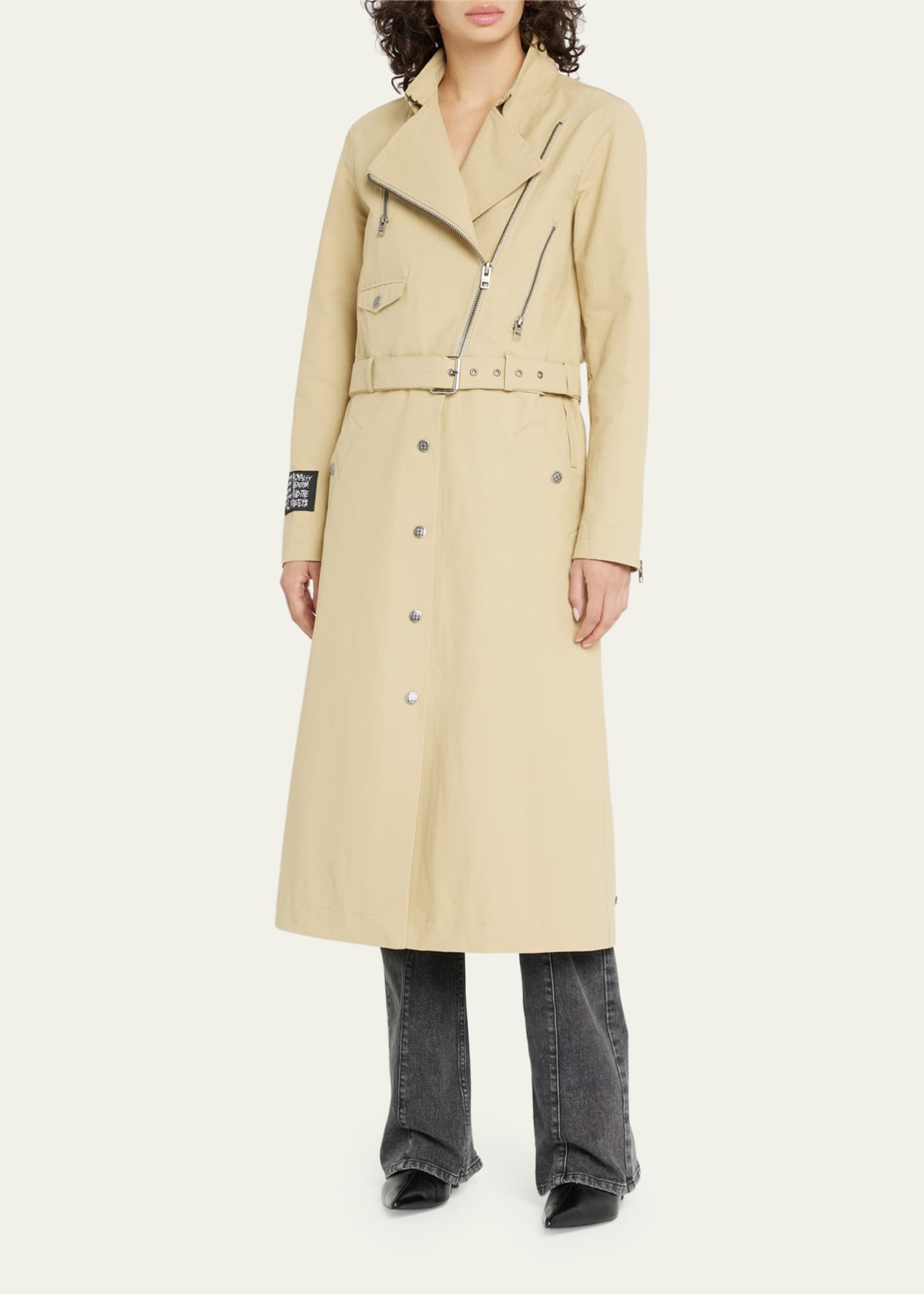 Ksubi Incognito Convertible Biker Trench Coat - Bergdorf Goodman