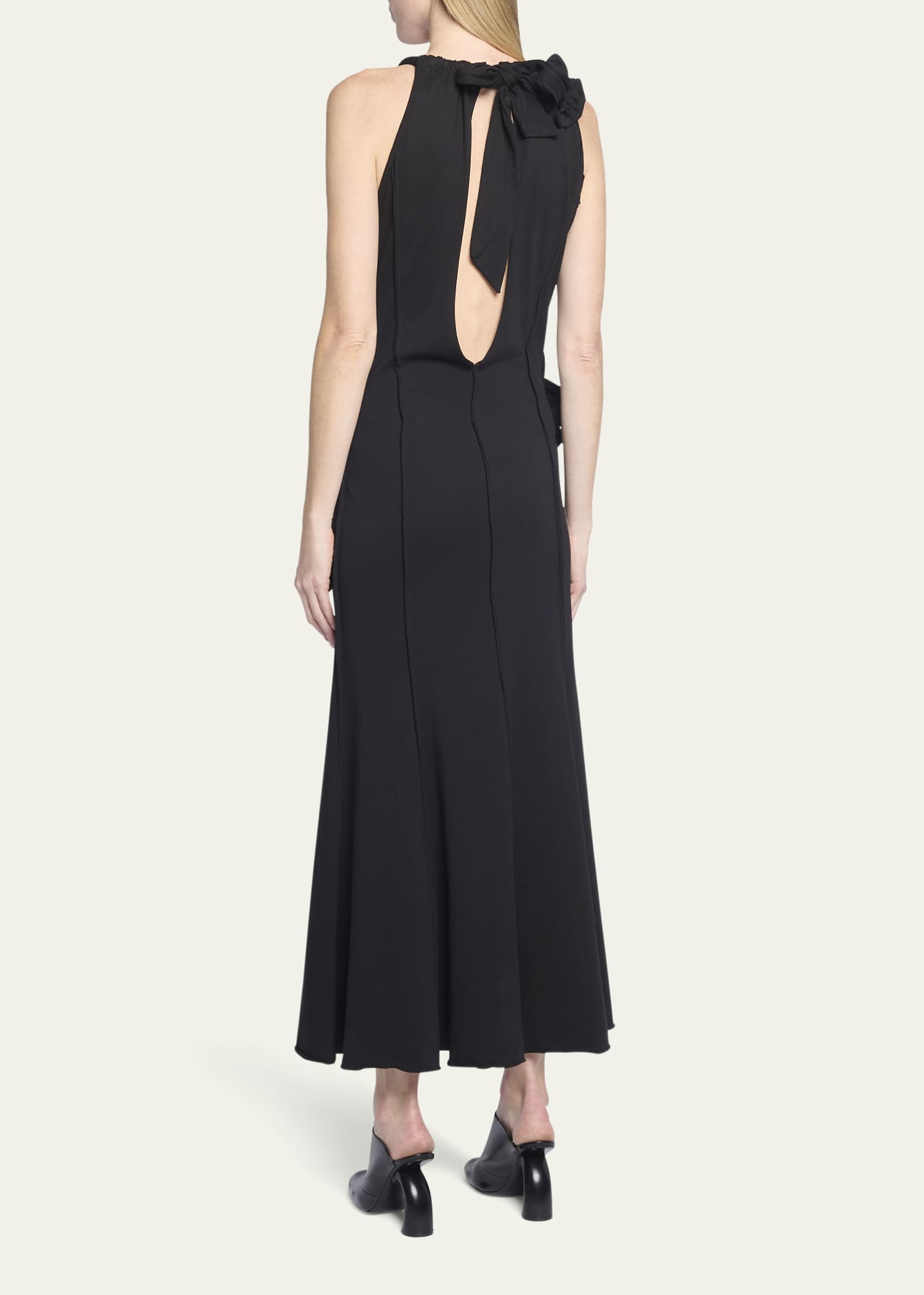 Dries Van Noten Henaro Ruffle Midi Dress with Floral Detail - Bergdorf ...