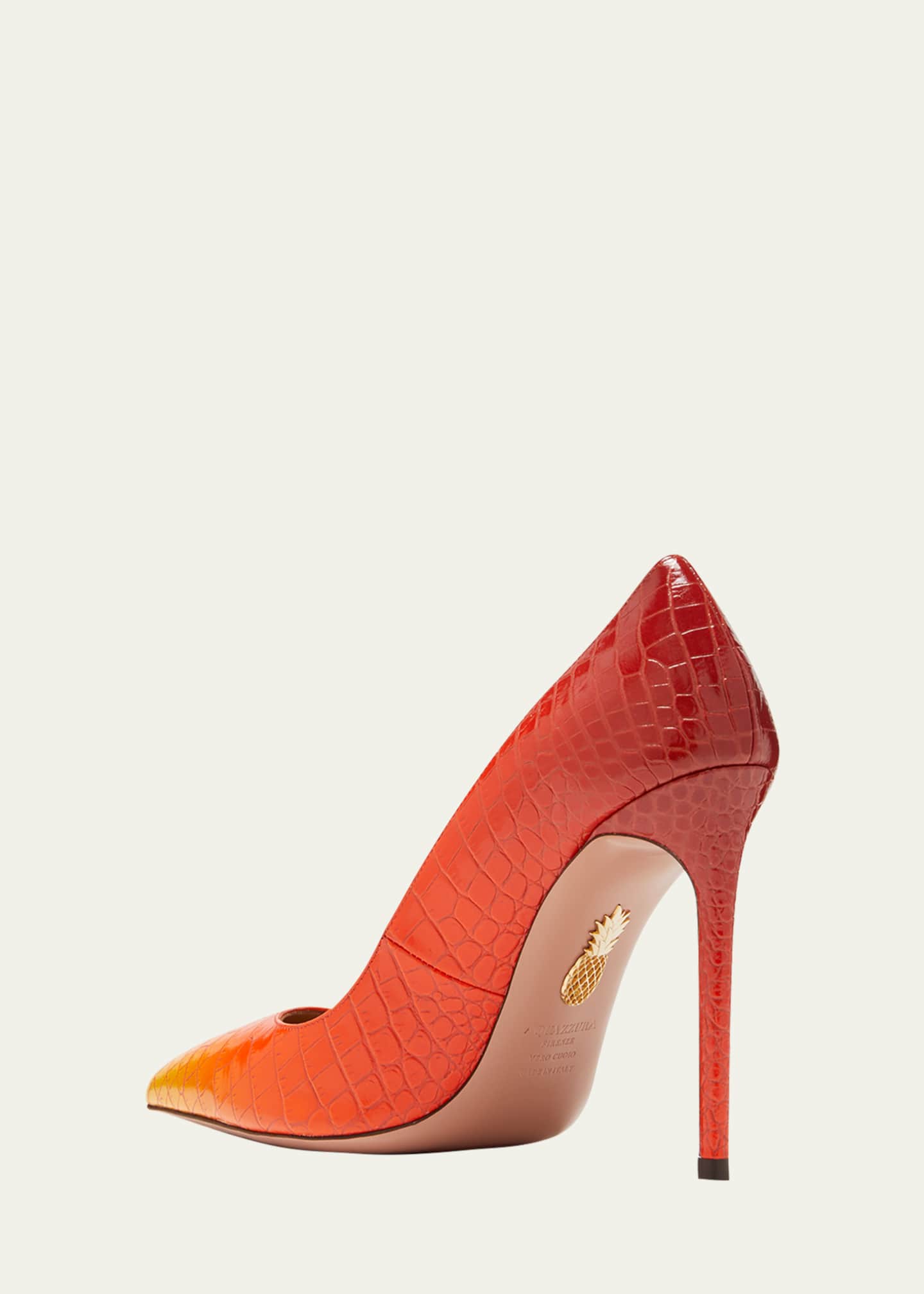 Aquazzura Purist Croco Ombre Pumps - Bergdorf Goodman