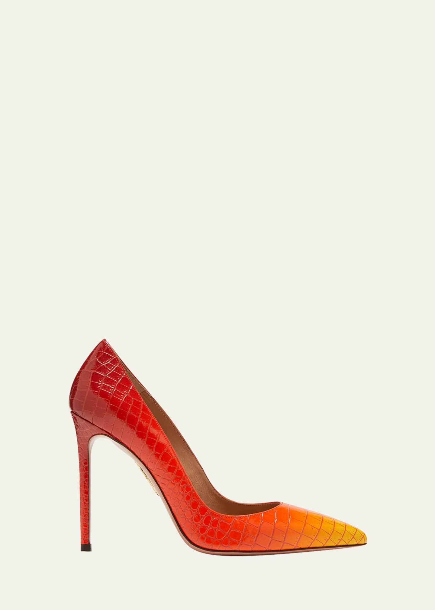 Aquazzura Purist Croco Ombre Pumps - Bergdorf Goodman