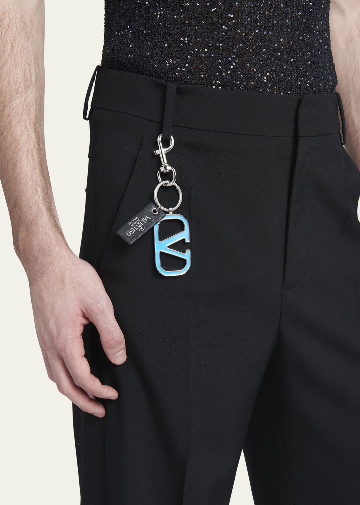 Valentino Garavani Men's VLogo Keychain - Bergdorf Goodman