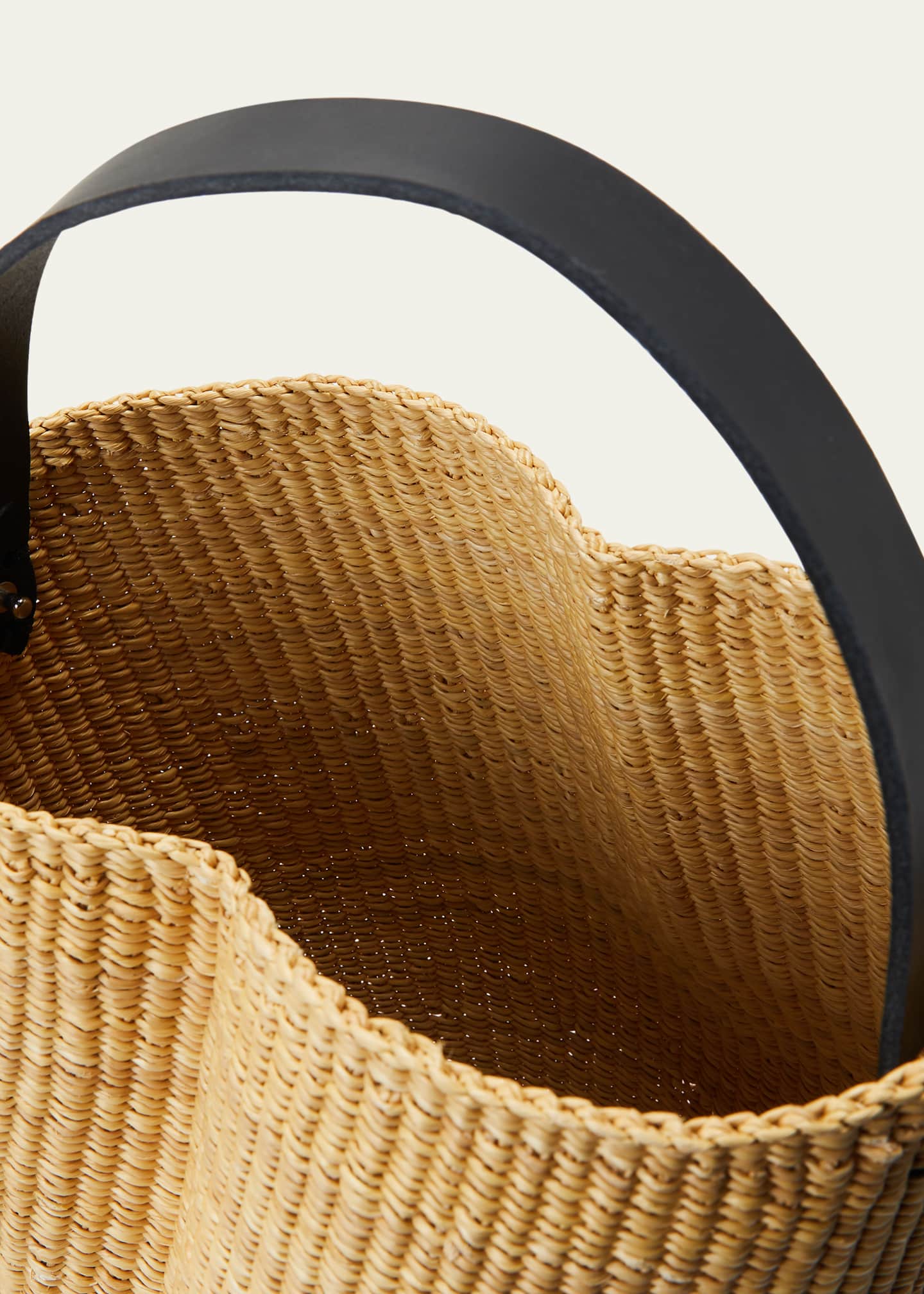 Ines Bressand Mini Shell Raffia Crossbody Bag - Bergdorf Goodman