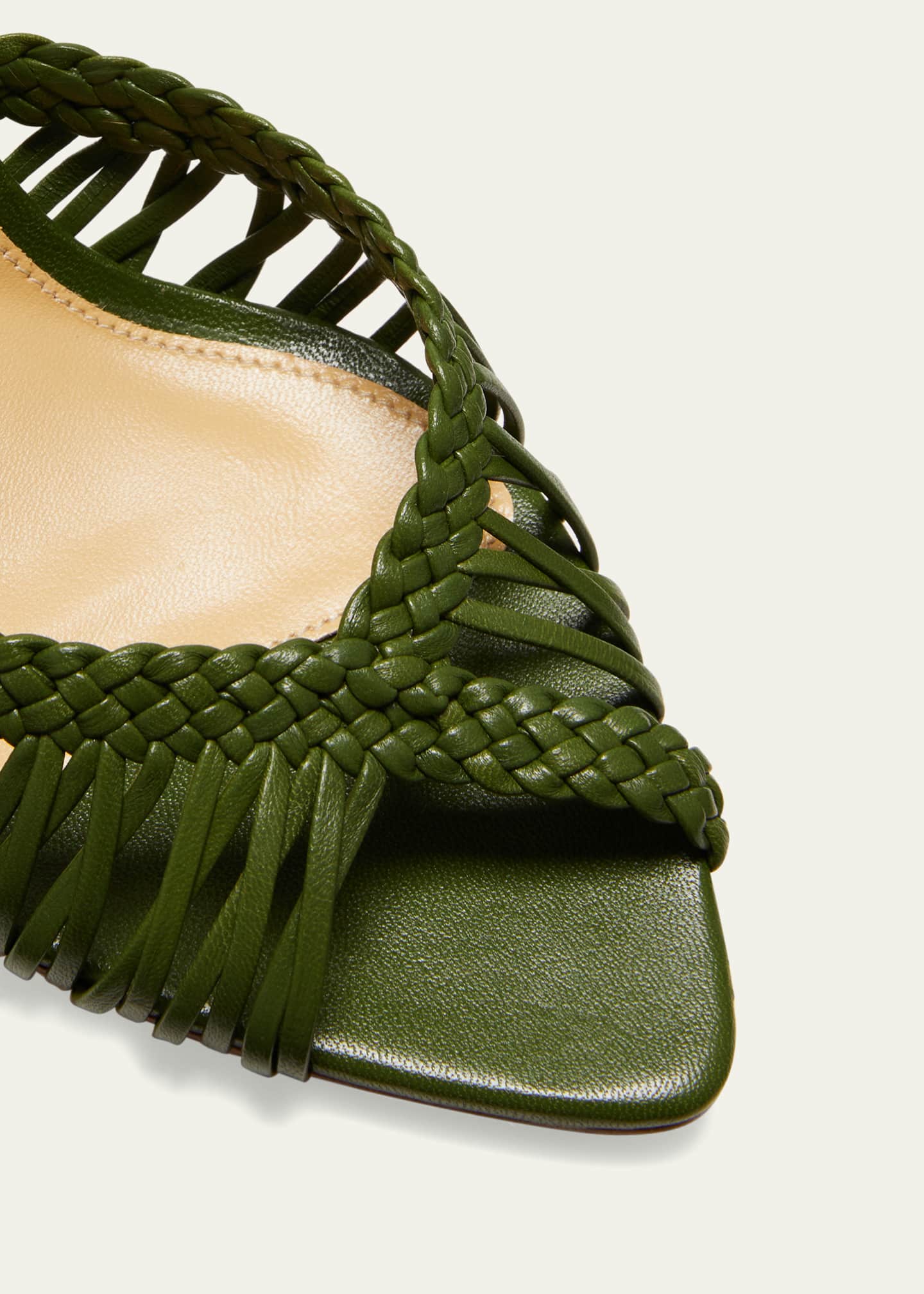 Alexandre Birman Agatha Braided Stiletto Mule Sandals - Bergdorf Goodman