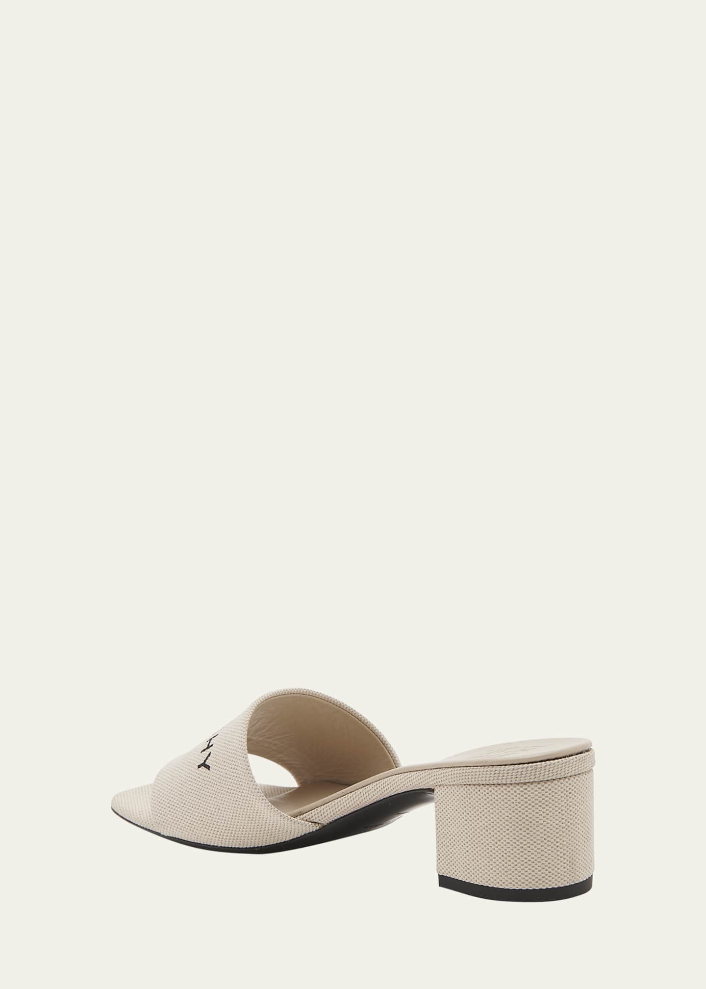 Givenchy Cotton Logo Mule Sandals - Bergdorf Goodman