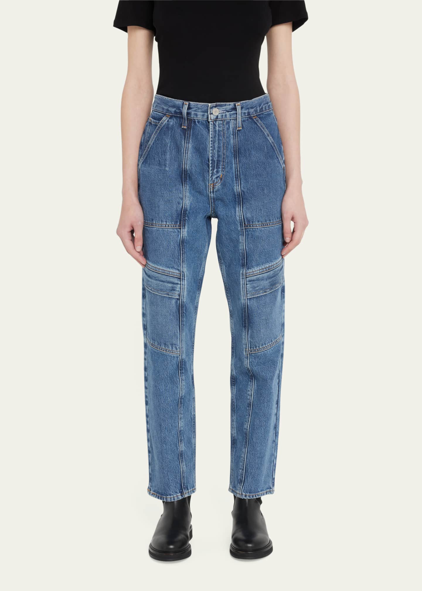 AGOLDE Cooper Relaxed Straight Cargo Jeans - Bergdorf Goodman