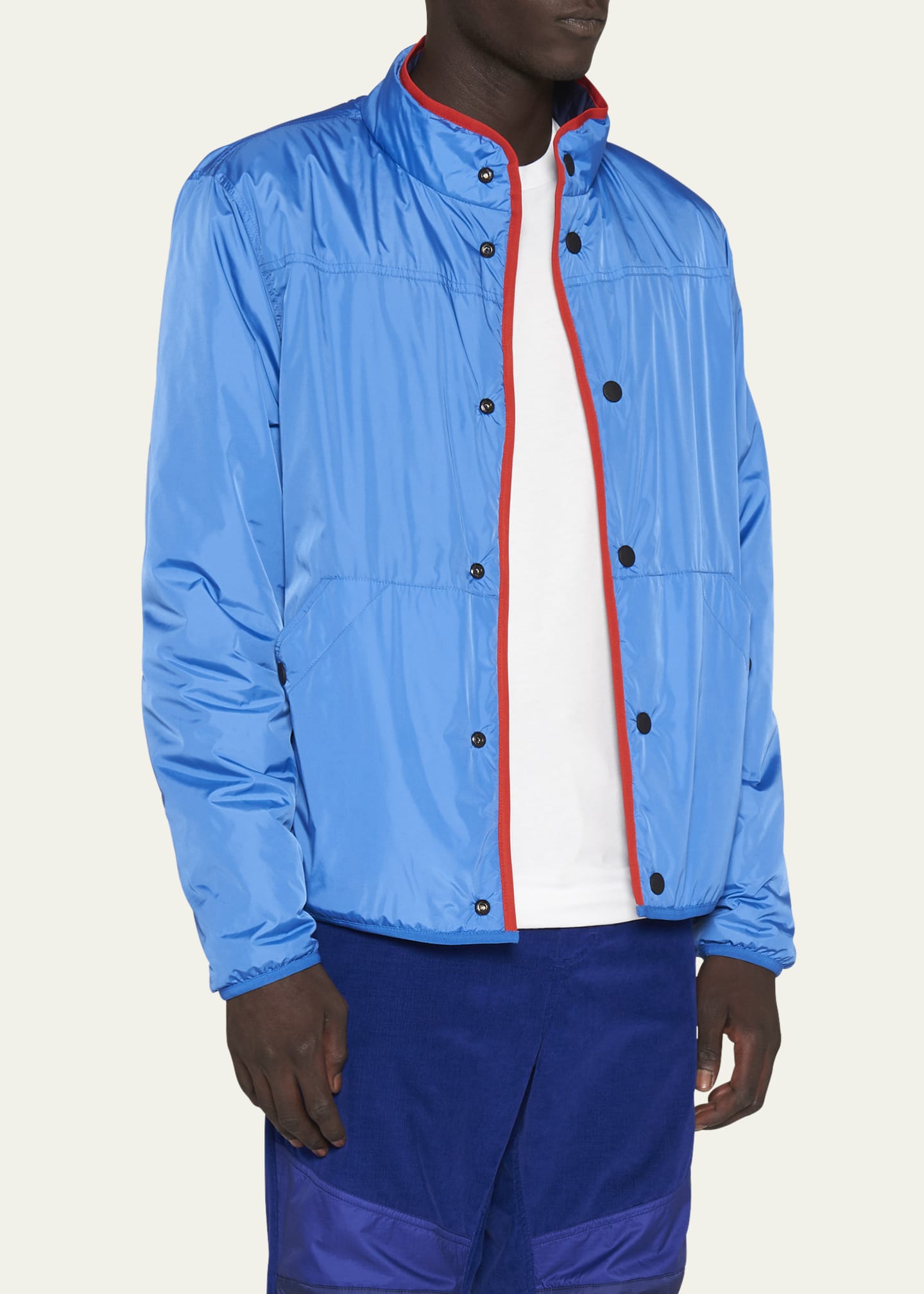 Moncler Men's Reversible Padded Shirt Jacket - Bergdorf Goodman